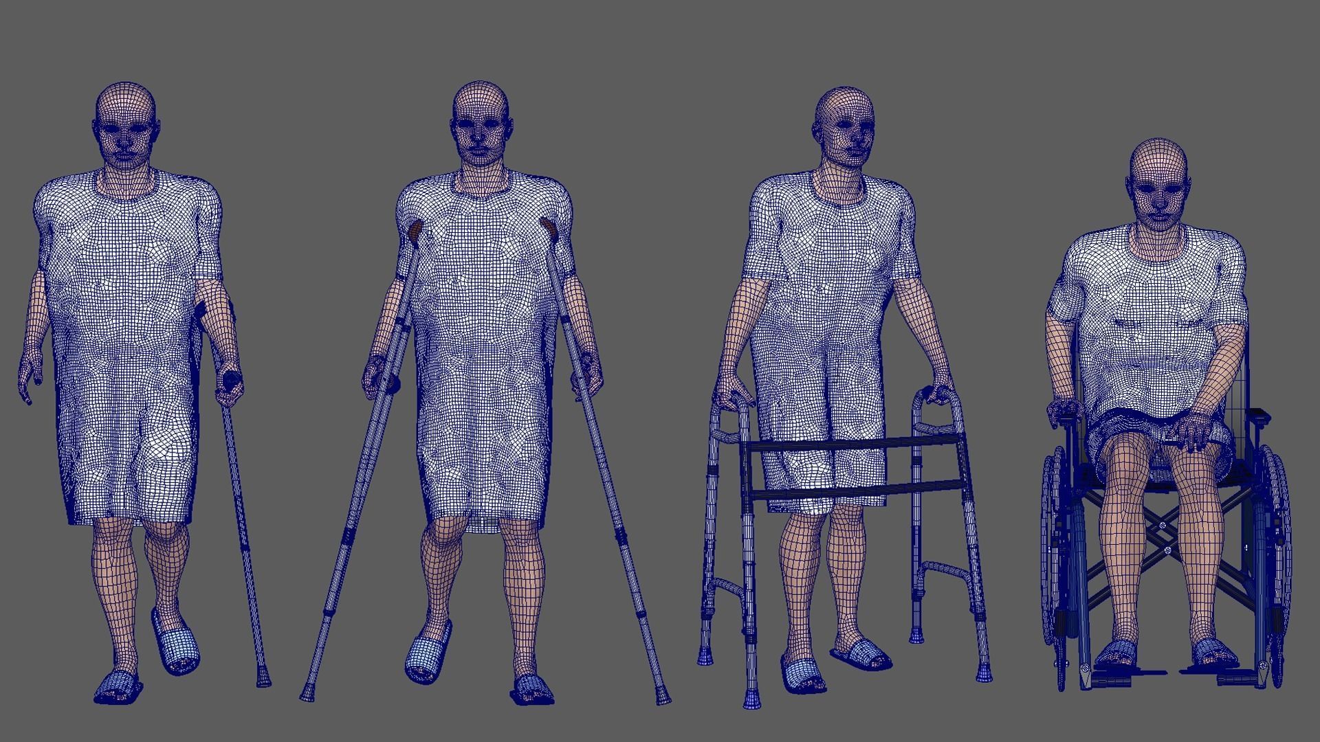 Patients Model Collections 3D model | CGTrader