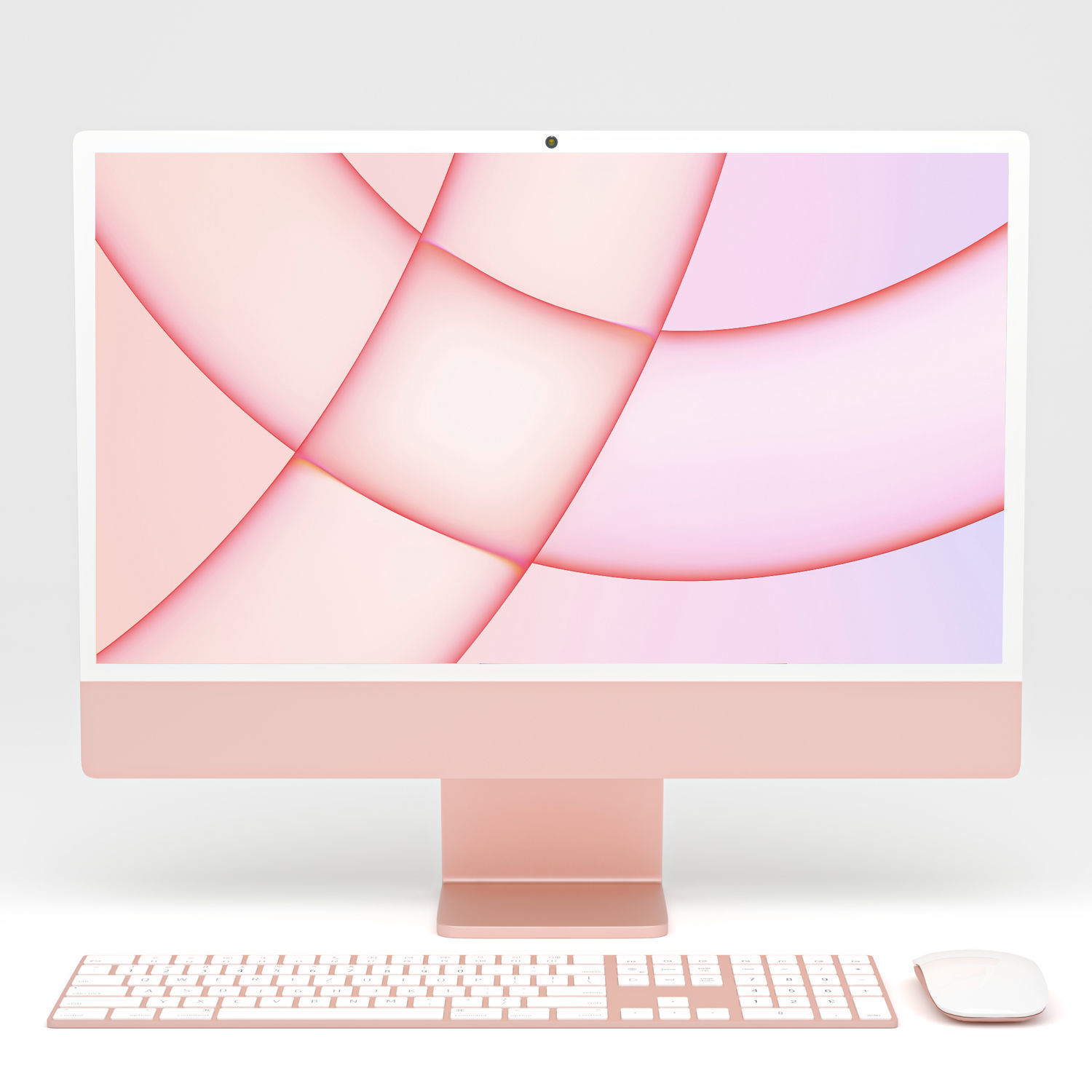Apple Imac 24 Inch and Magic Keyboard and Magic mouse 3D model | CGTrader