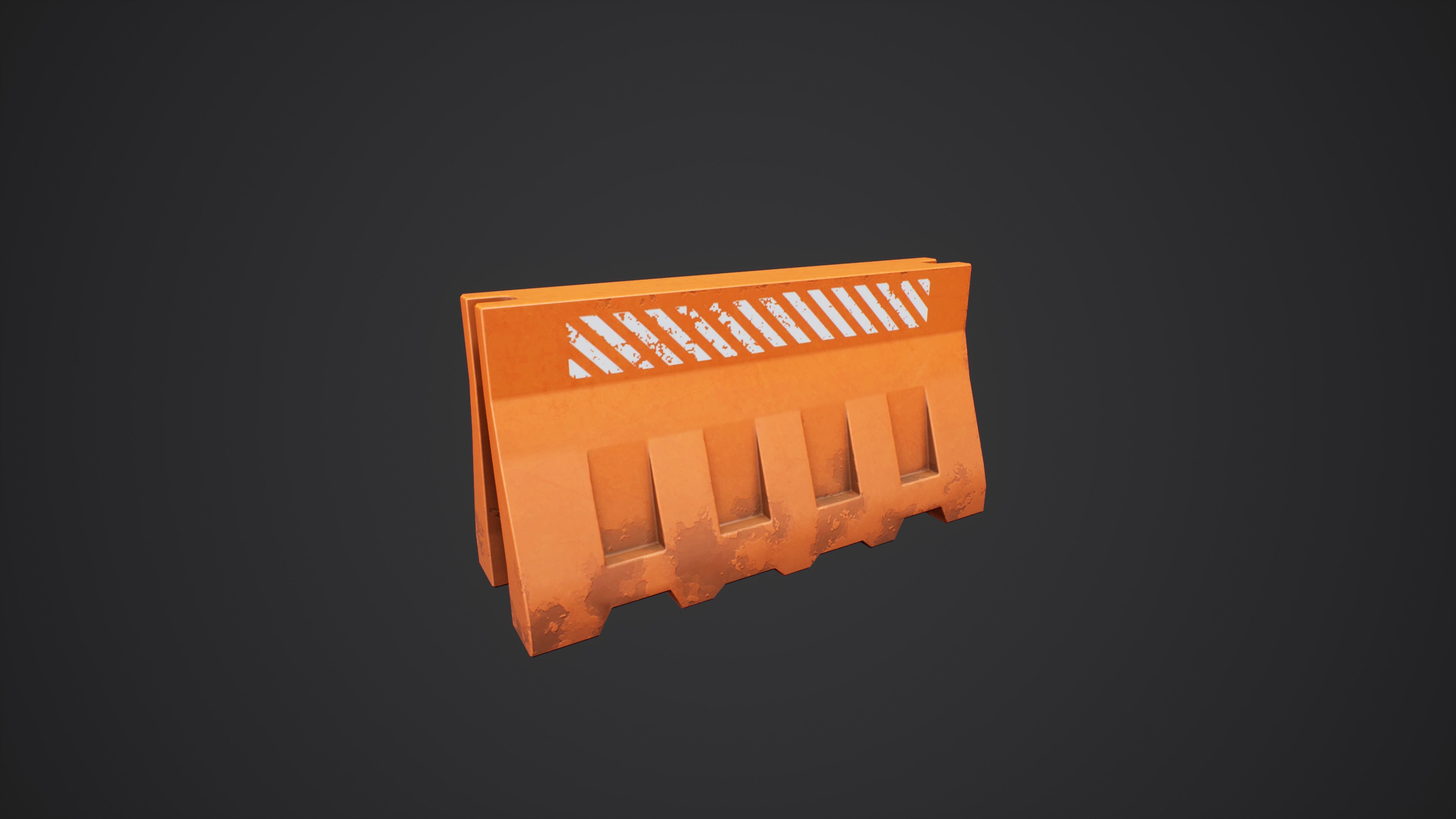 3D model Stylized Traffic Barricade VR / AR / low-poly | CGTrader