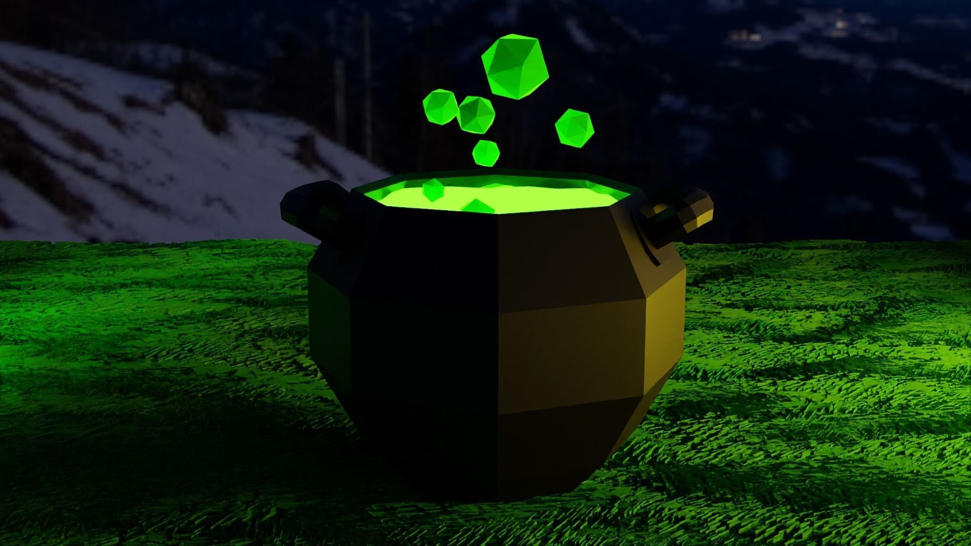 3D model Halloween pack VR / AR / low-poly | CGTrader