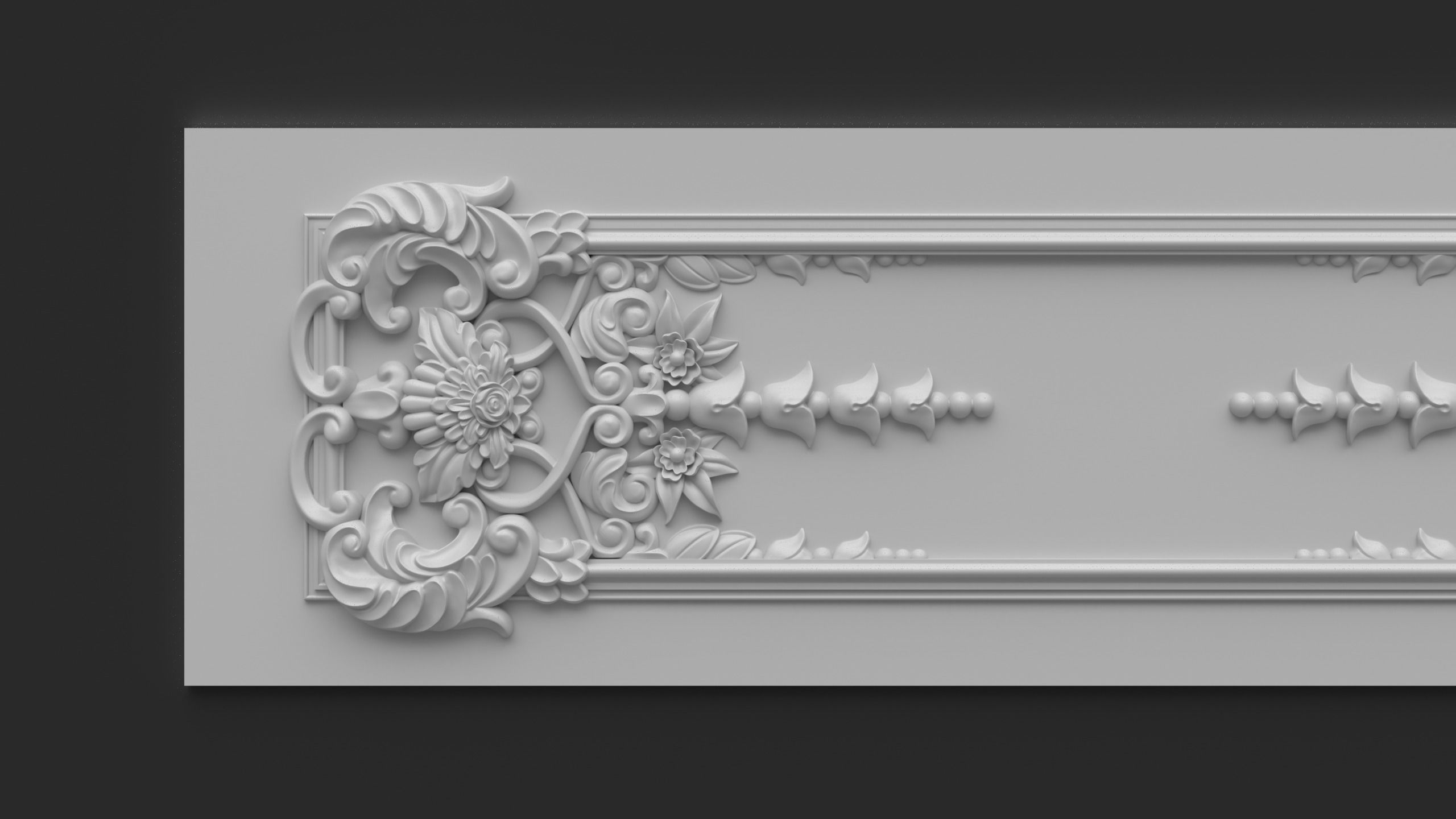 CNC Wall Panel Sculpted Ornament vol 4 3D model 3D printable | CGTrader