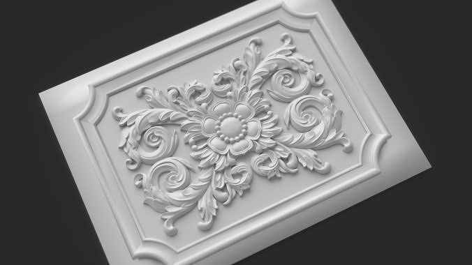 CNC Wall Panel Sculpted Ornament vol 2 3D model 3D printable | CGTrader
