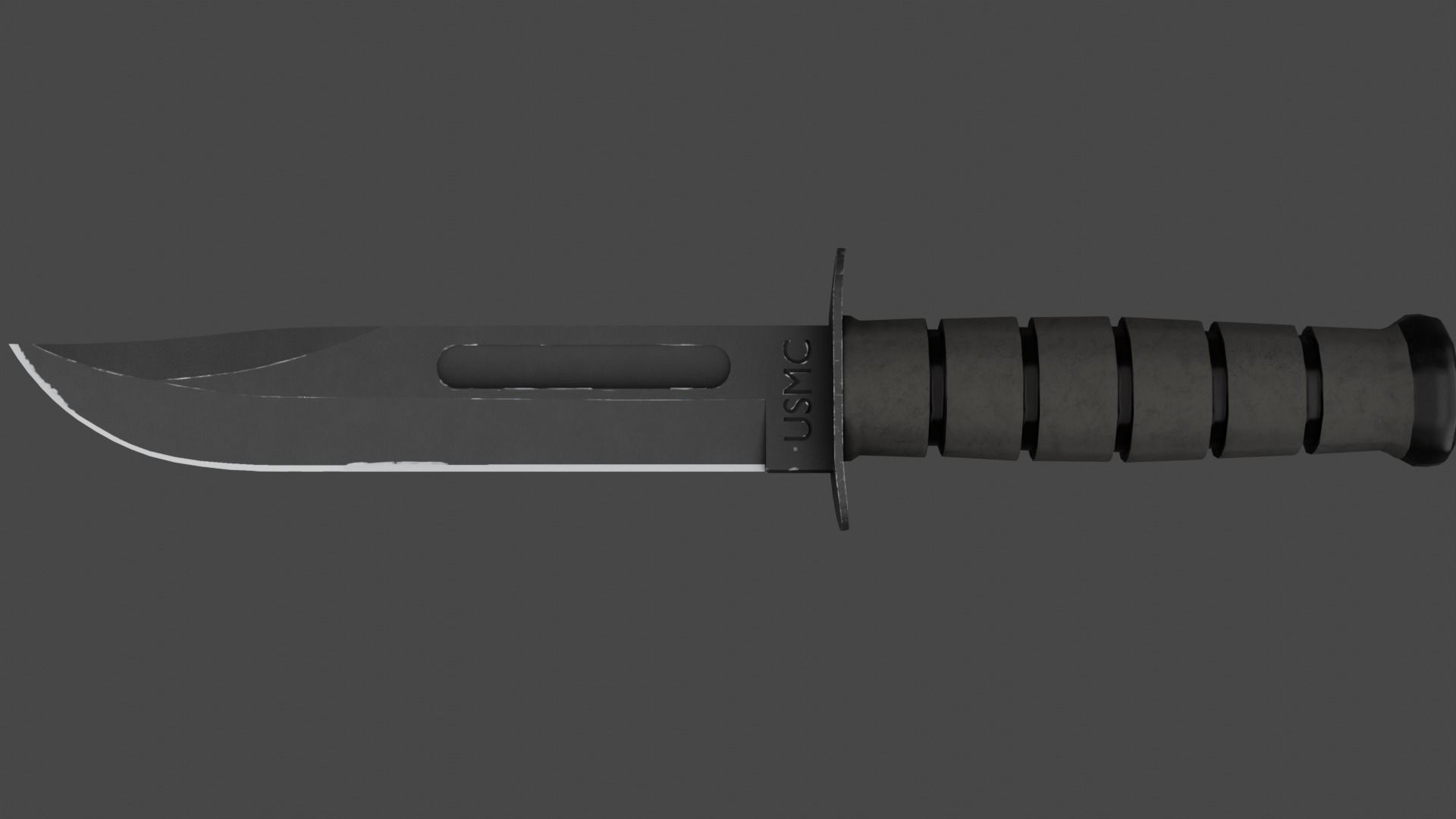 3D model Ka-Bar USMC knife VR / AR / low-poly | CGTrader