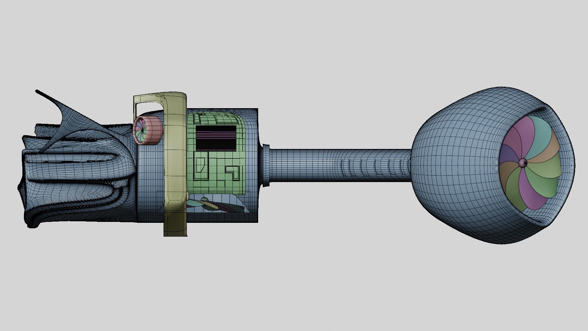 Cyberpunk sci fi flying car free 3D model | CGTrader