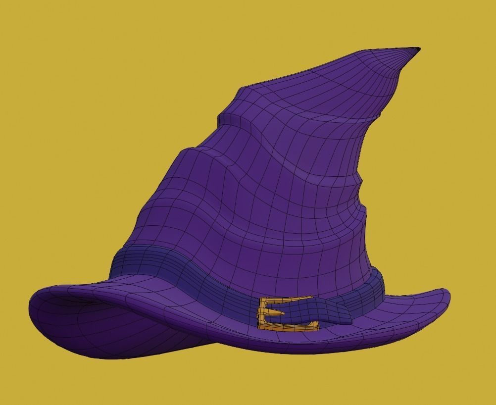 3D model Witch hat VR / AR / low-poly | CGTrader