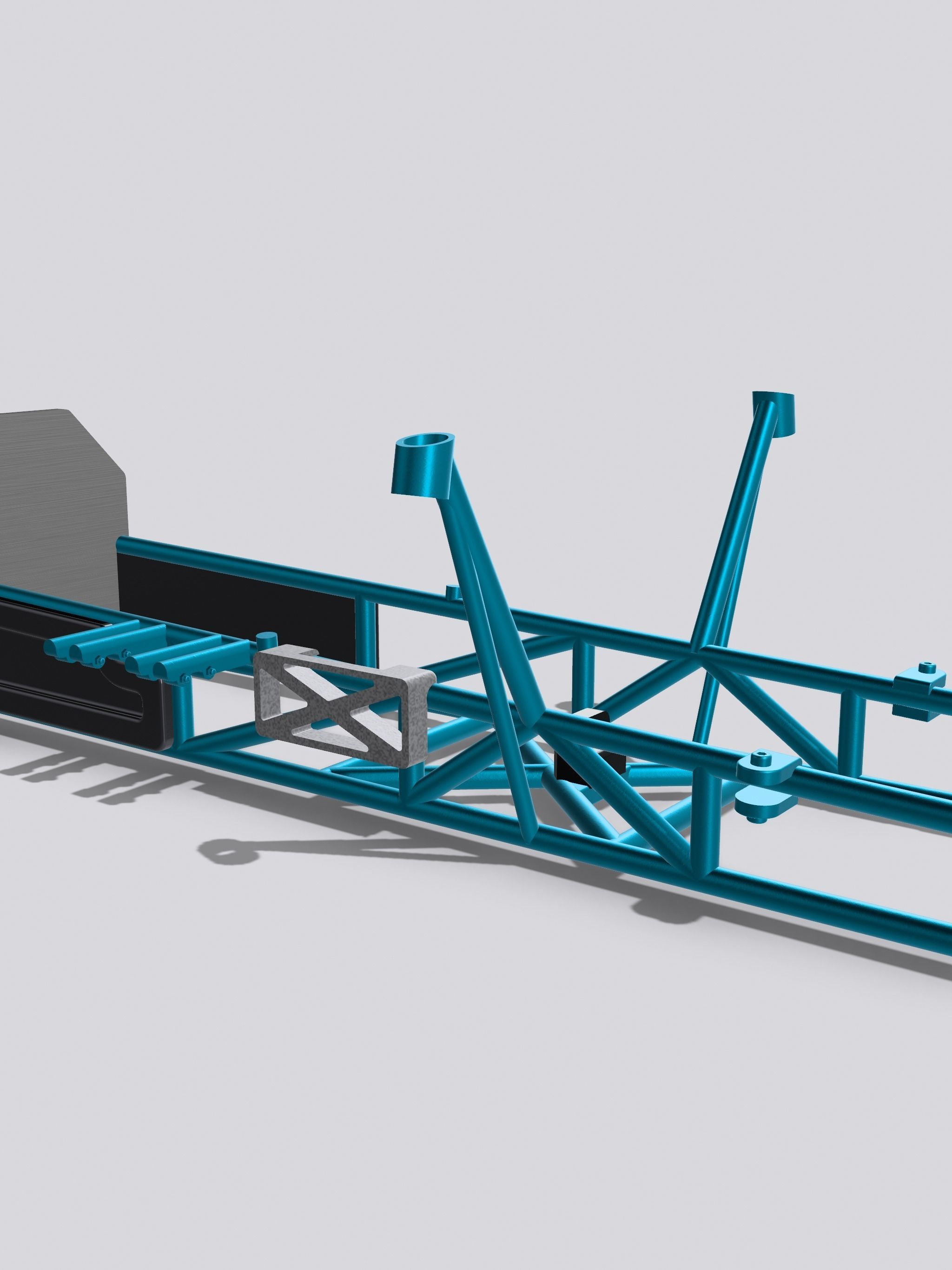 FUNNY CAR Funny Car Chassis Platform 2 options High Detail 3D model 3D ...