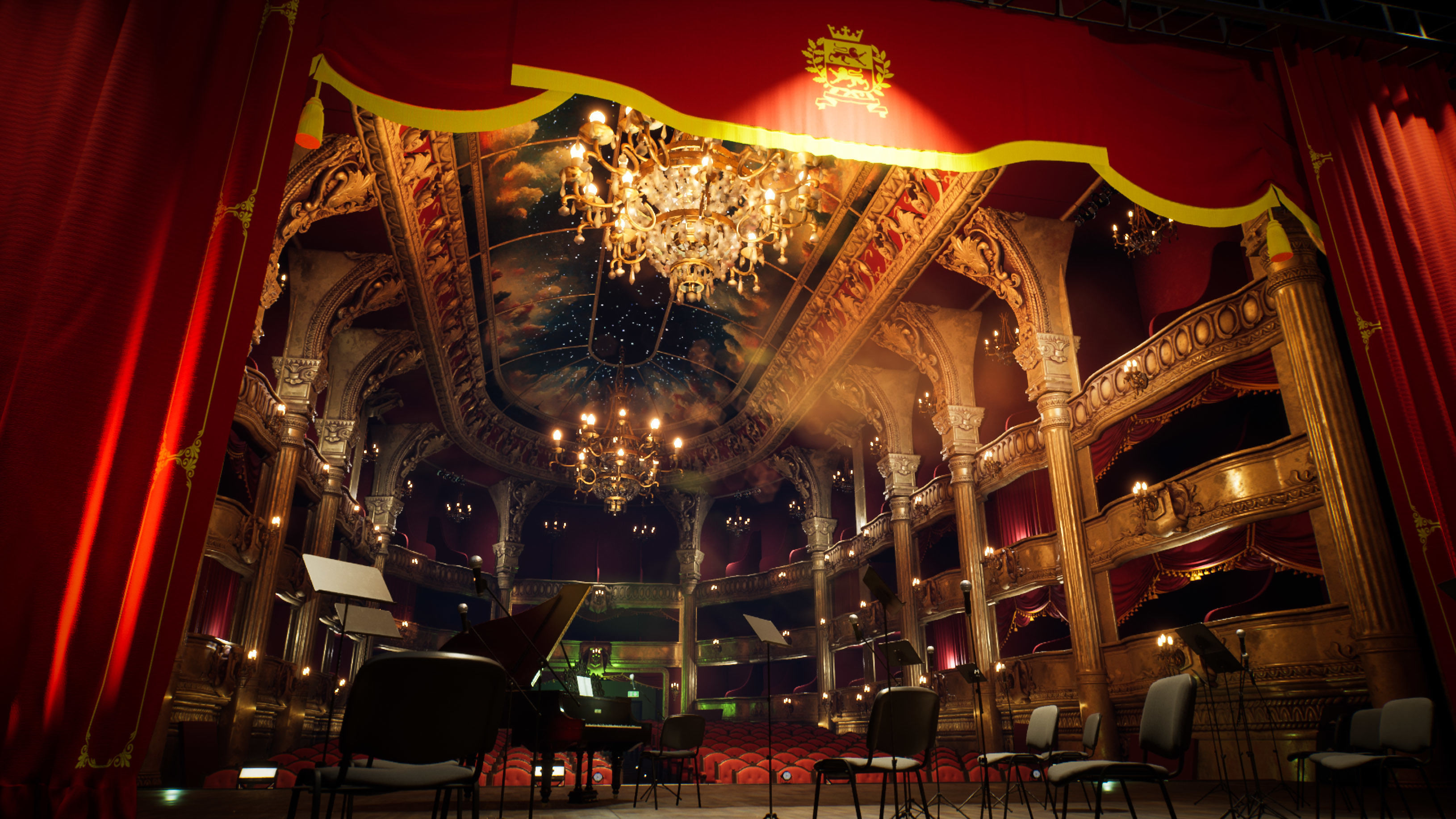 3D model Opera House Environment Kit - UE5 VR / AR / low-poly | CGTrader