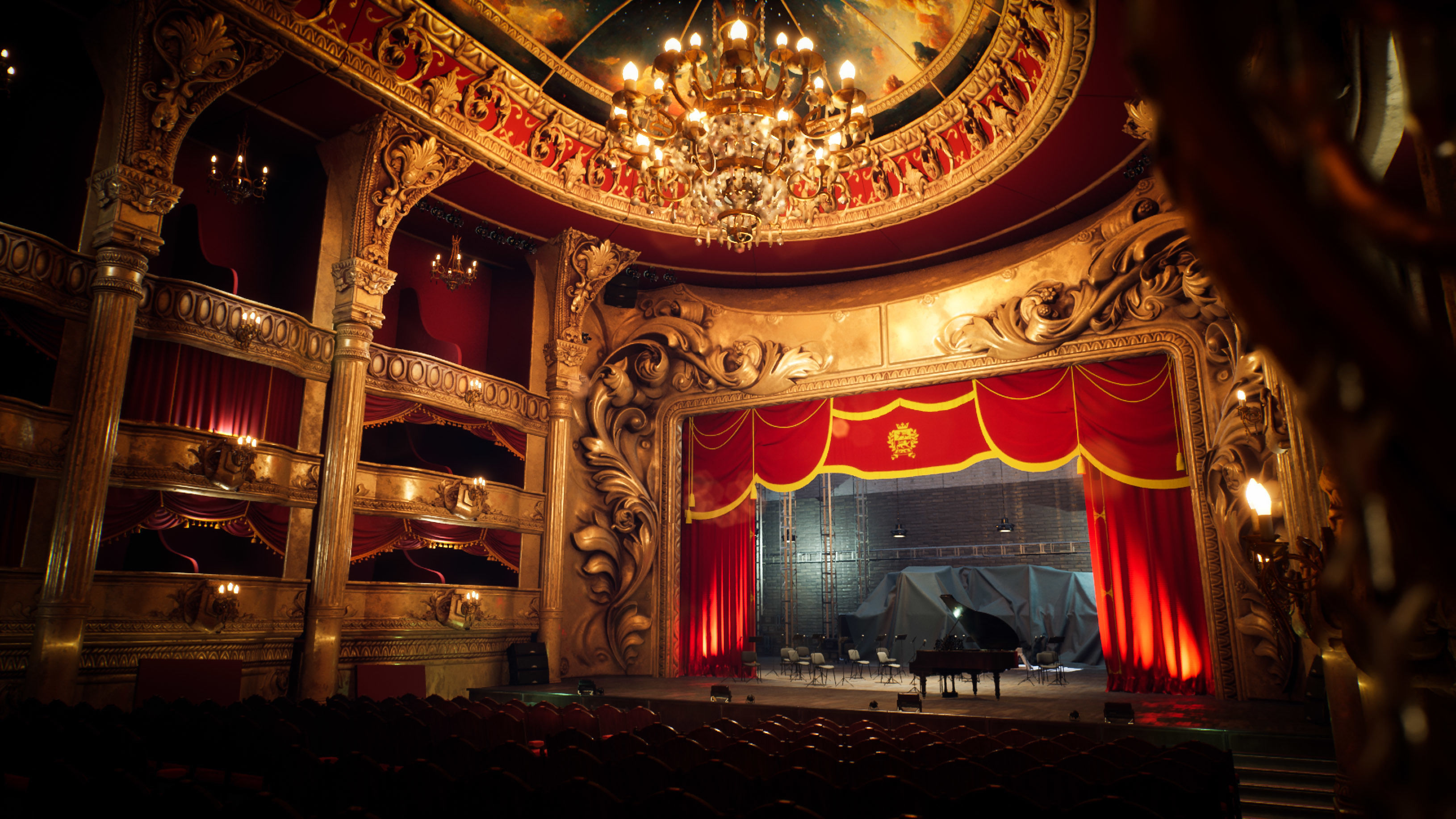 3D model Opera House Environment Kit - UE5 VR / AR / low-poly | CGTrader