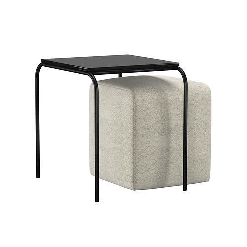 Fellow Nesting Table with Pouf 3D model | CGTrader