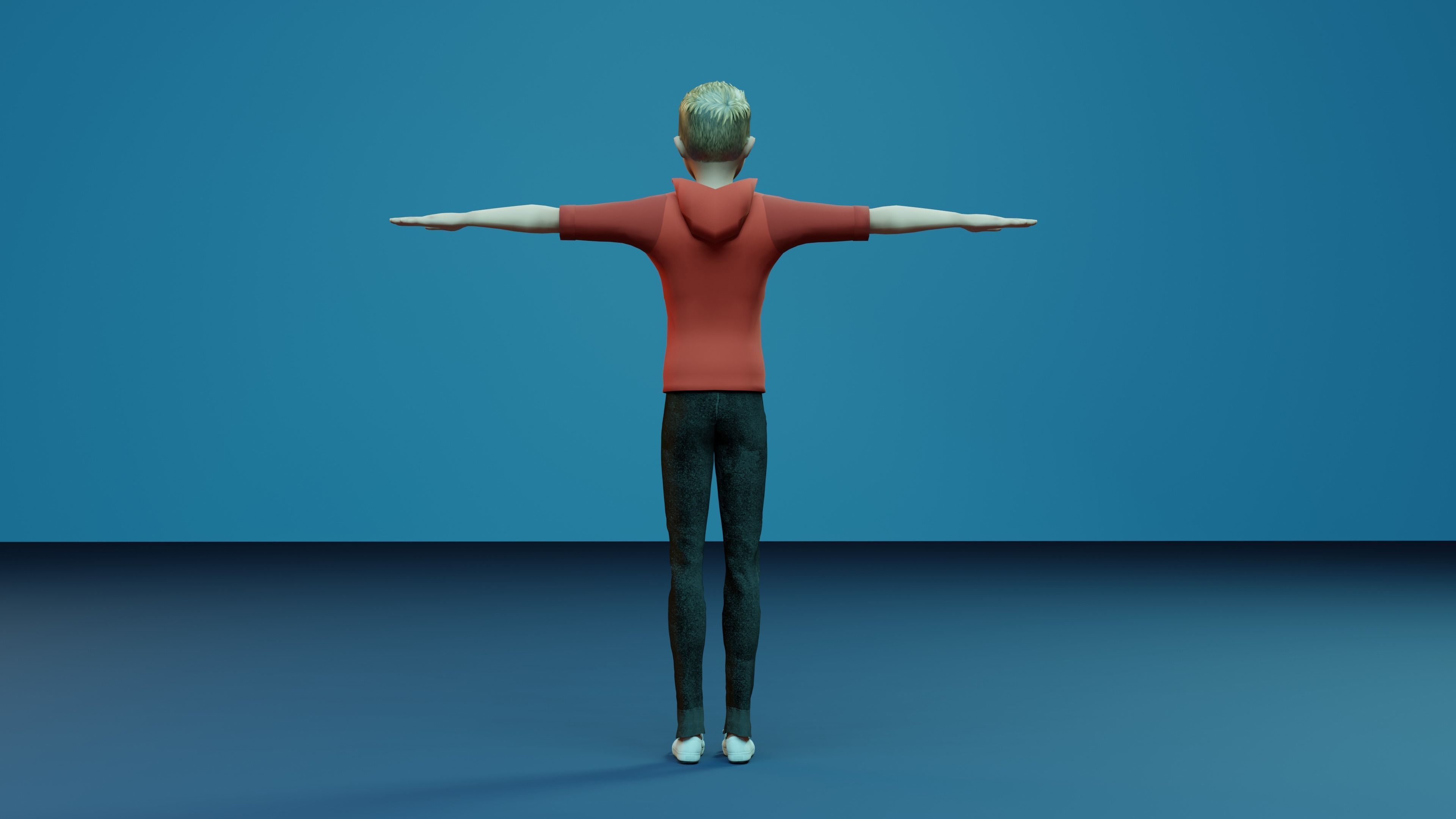 3D model Emma and lucas Cartoon character with control Rig Low-poly VR ...