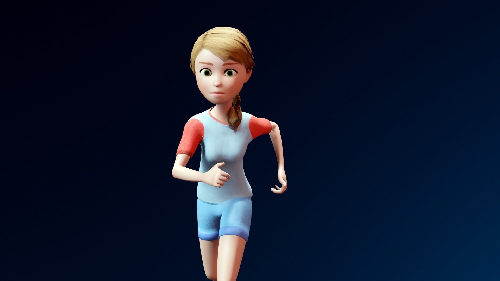 3D model Emma and lucas Cartoon character with control Rig Low-poly VR ...