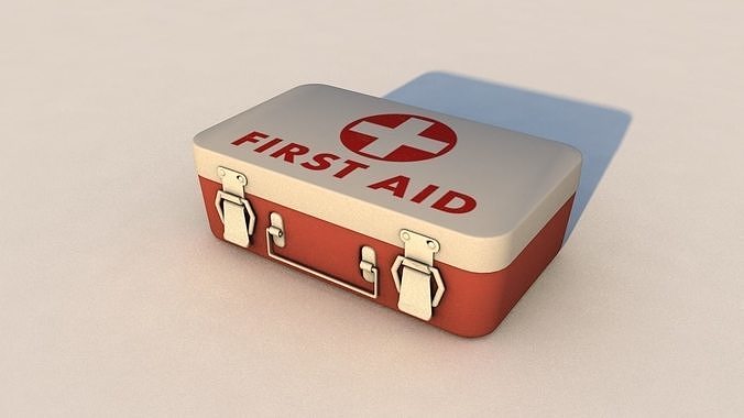 3D model First Aid Kit Lowpoly VR / AR / low-poly | CGTrader