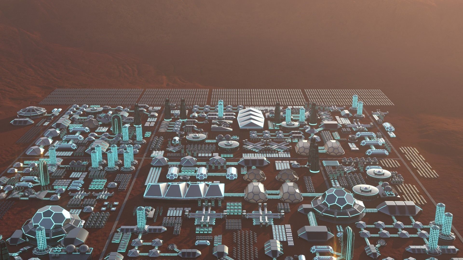 Martian Base 3D model | CGTrader