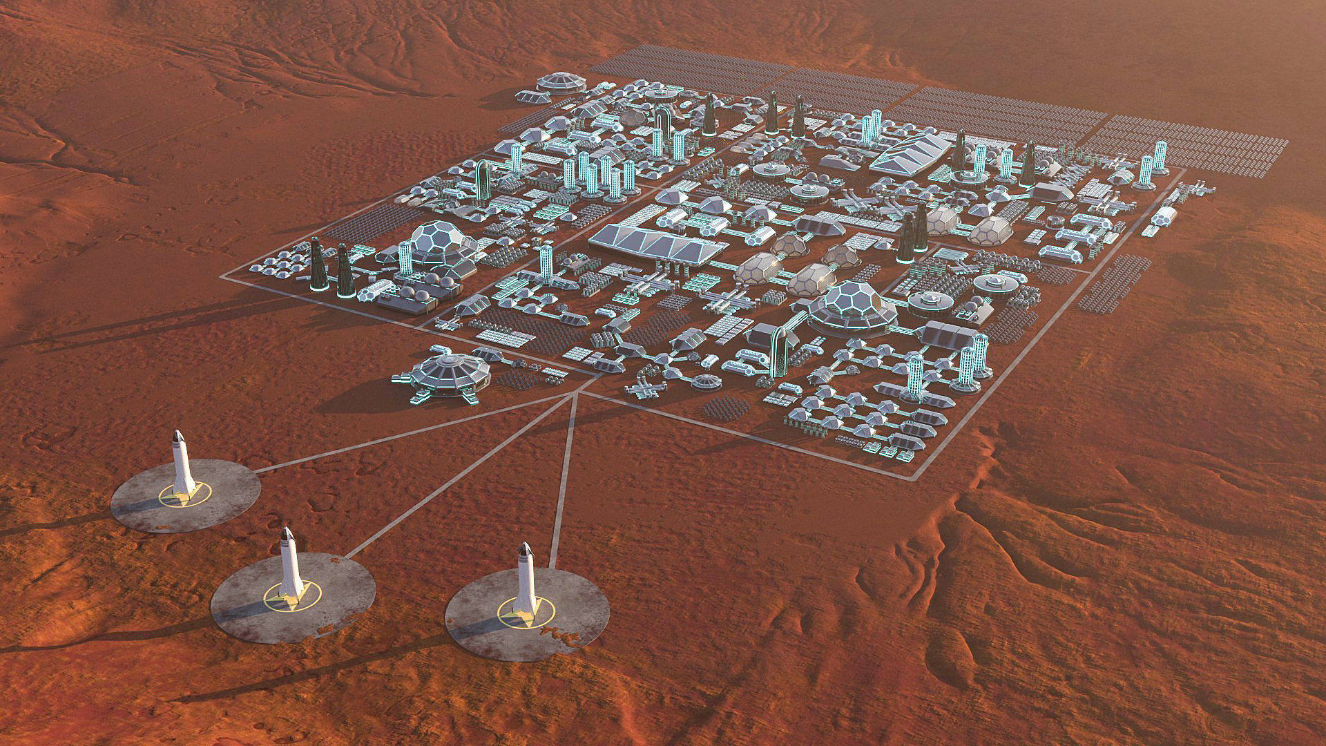 Martian Base 3D model | CGTrader