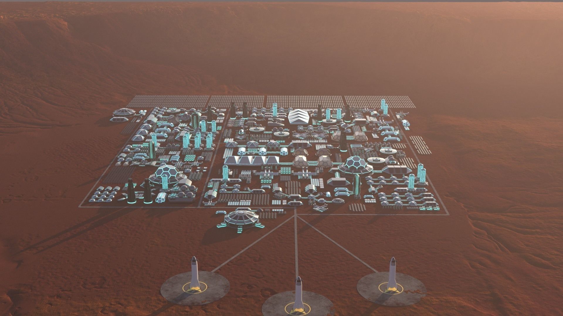 Martian Base 3D model | CGTrader