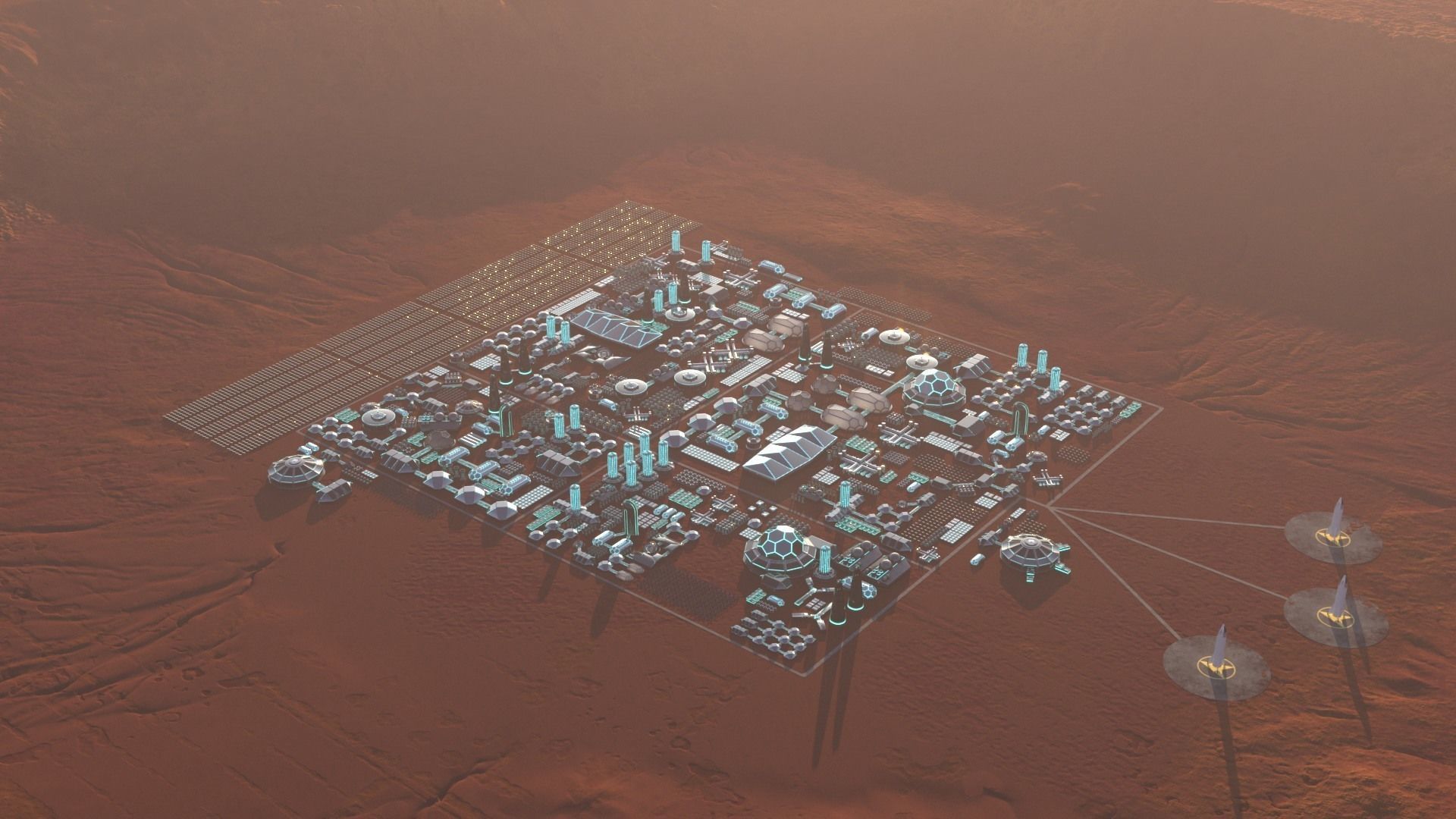 Martian Base 3D model | CGTrader
