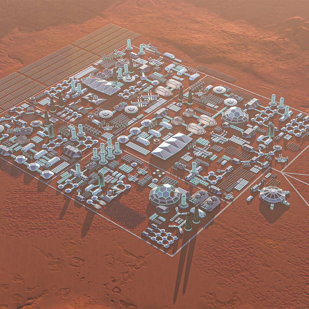 Martian Base 3D model | CGTrader