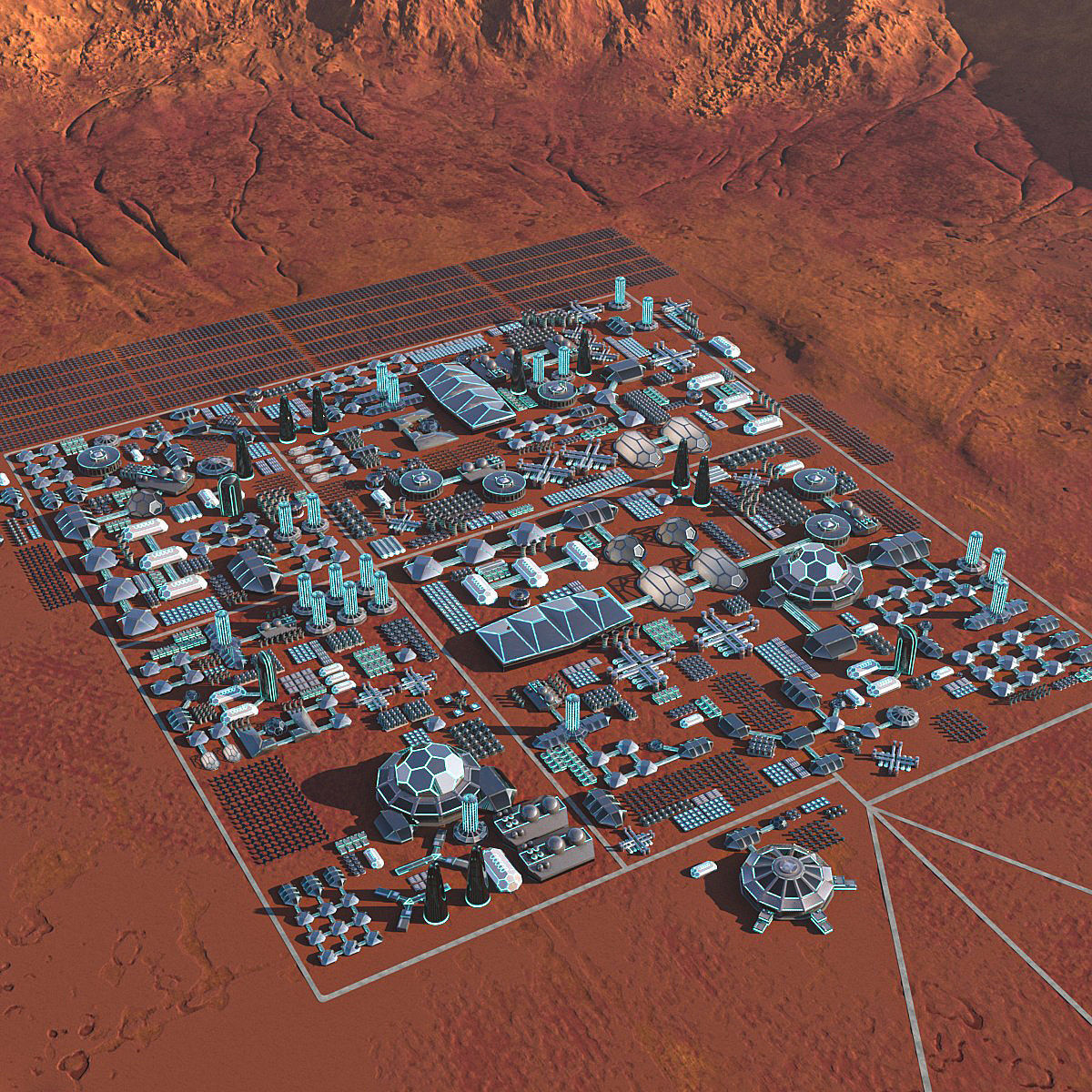Martian Base 3D model | CGTrader