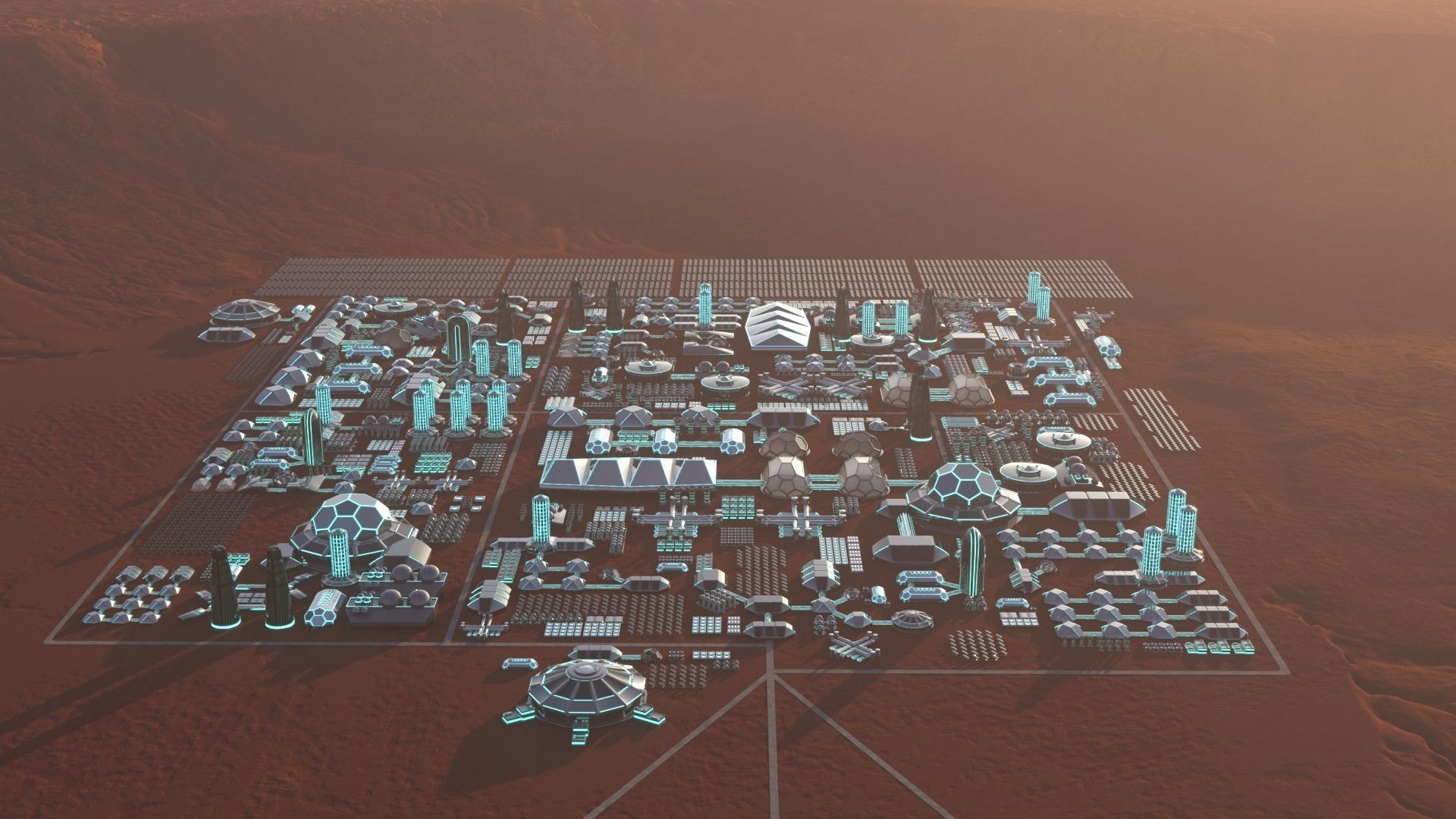 Martian Base 3D model | CGTrader