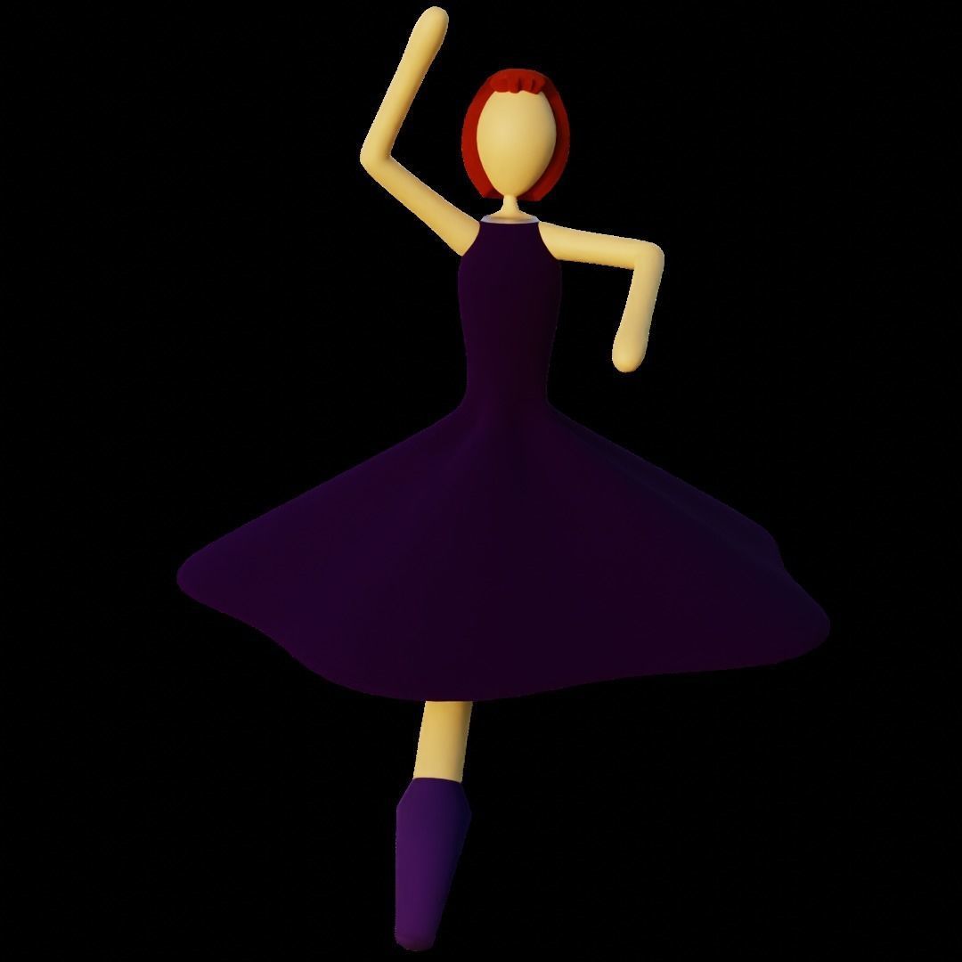 Ballerina im Sprung Dancer Ballet 3D model | CGTrader
