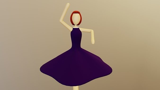 Ballerina im Sprung Dancer Ballet 3D model | CGTrader