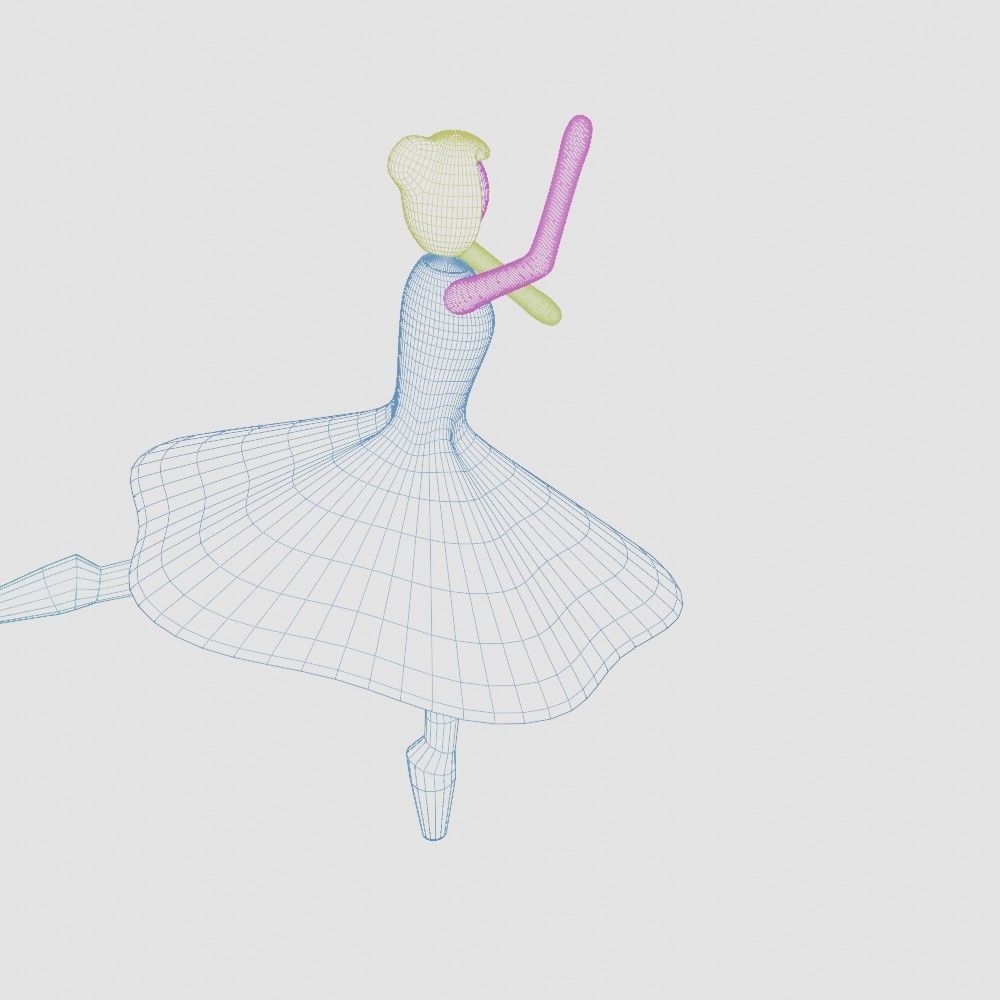 Ballerina im Sprung Dancer Ballet 3D model | CGTrader