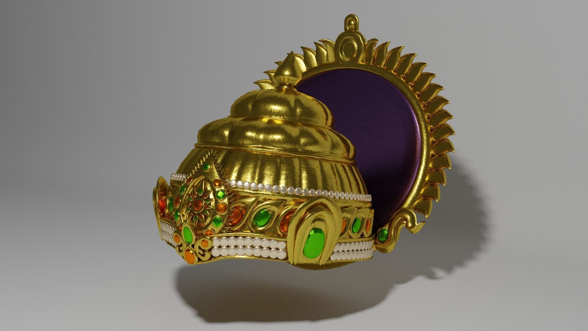 Ancient Indian Royal Crown free 3D model | CGTrader