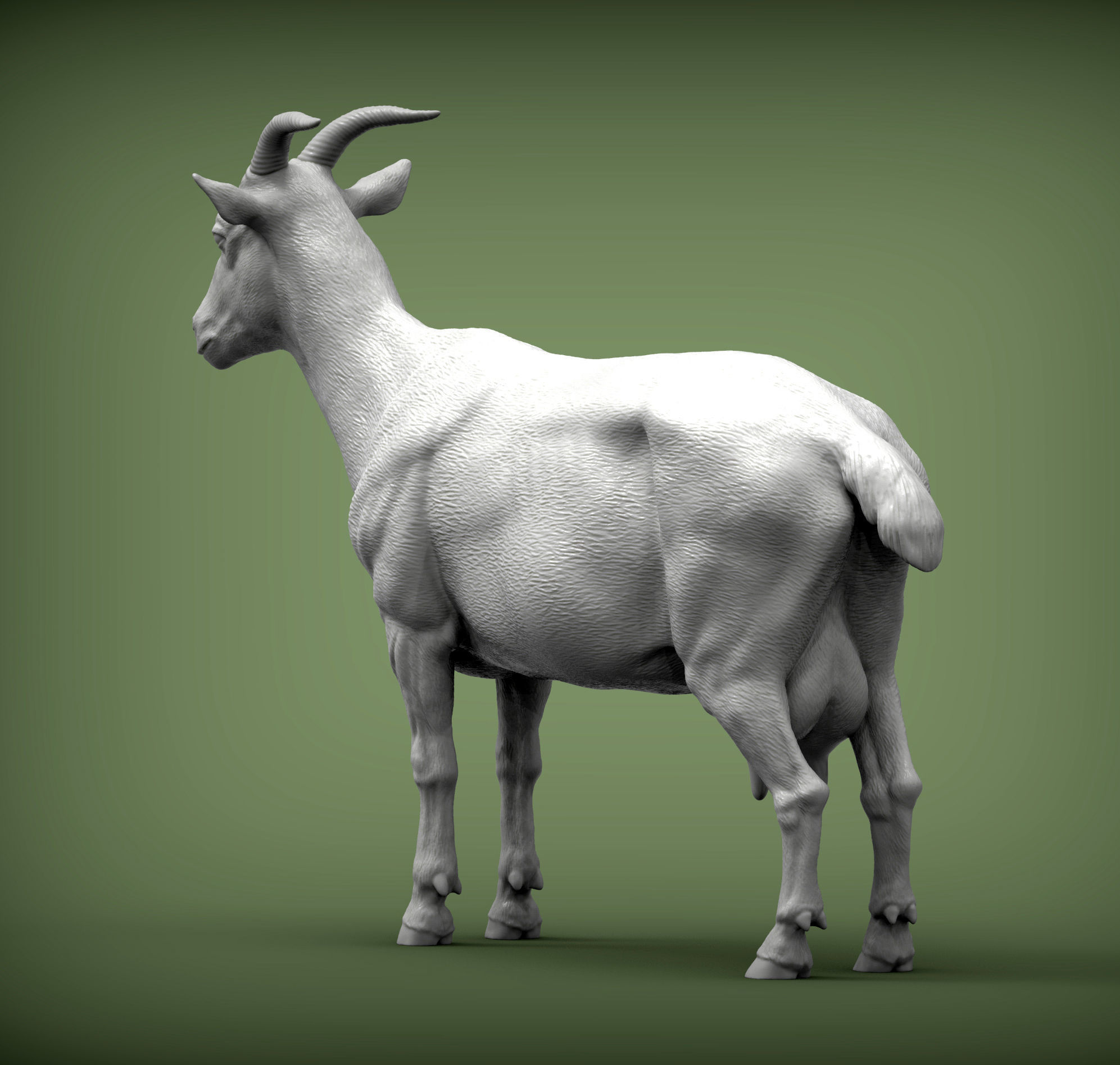 goat 3D print model 3D model 3D printable | CGTrader