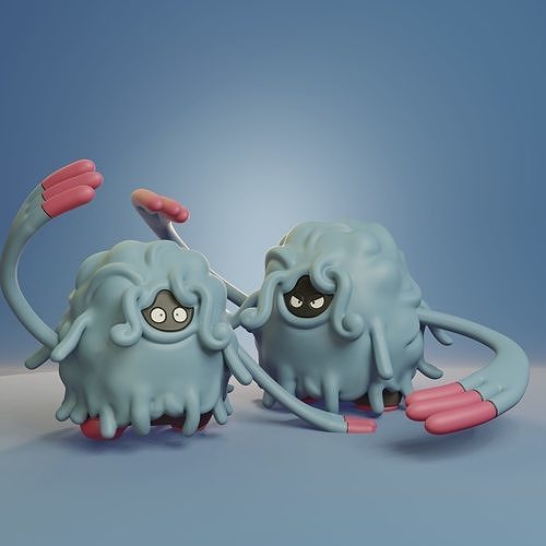 Pokemon - Tangrowth with 2 poses 3D model 3D printable | CGTrader