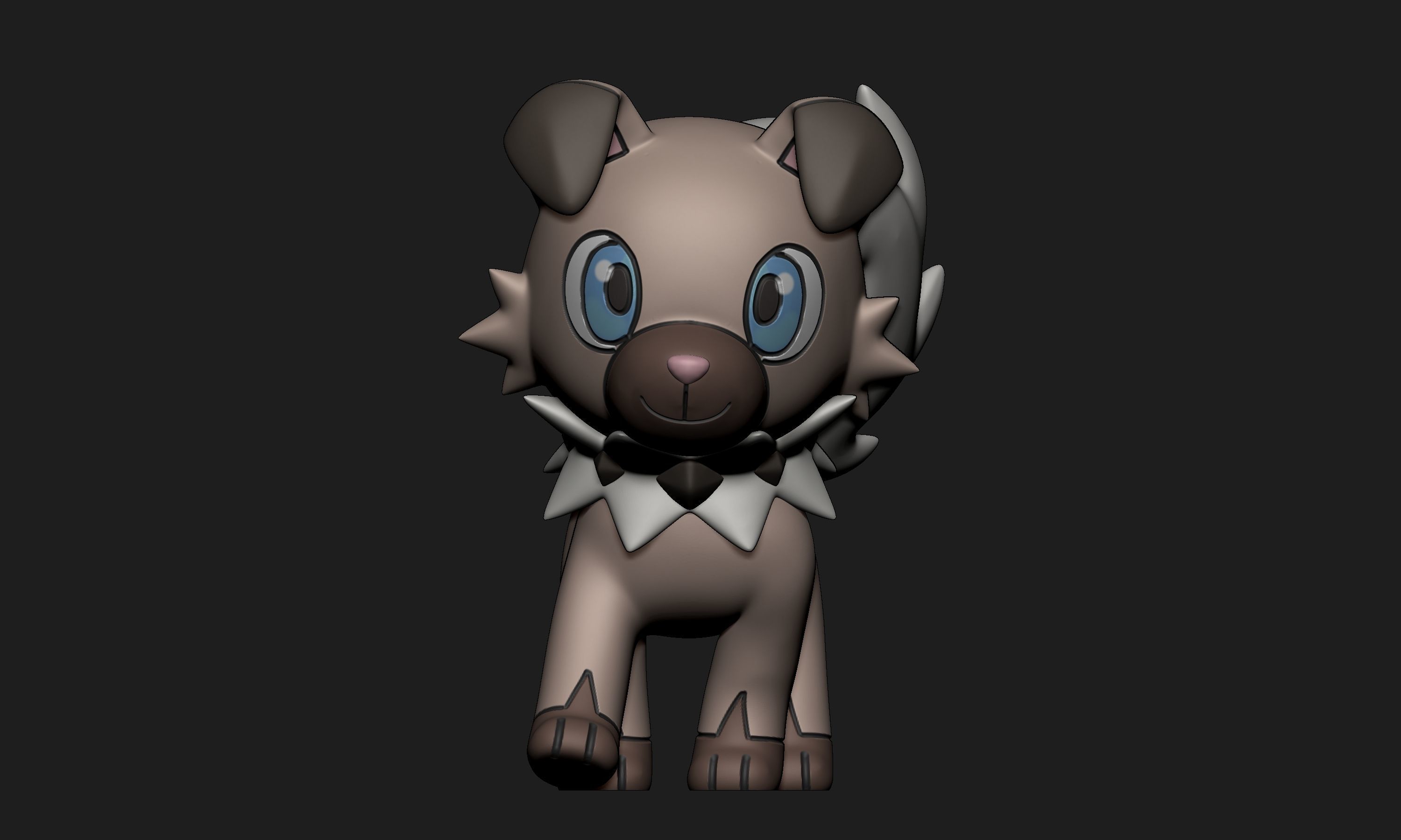 Pokemon - Rockruff with 2 poses 3D model 3D printable | CGTrader