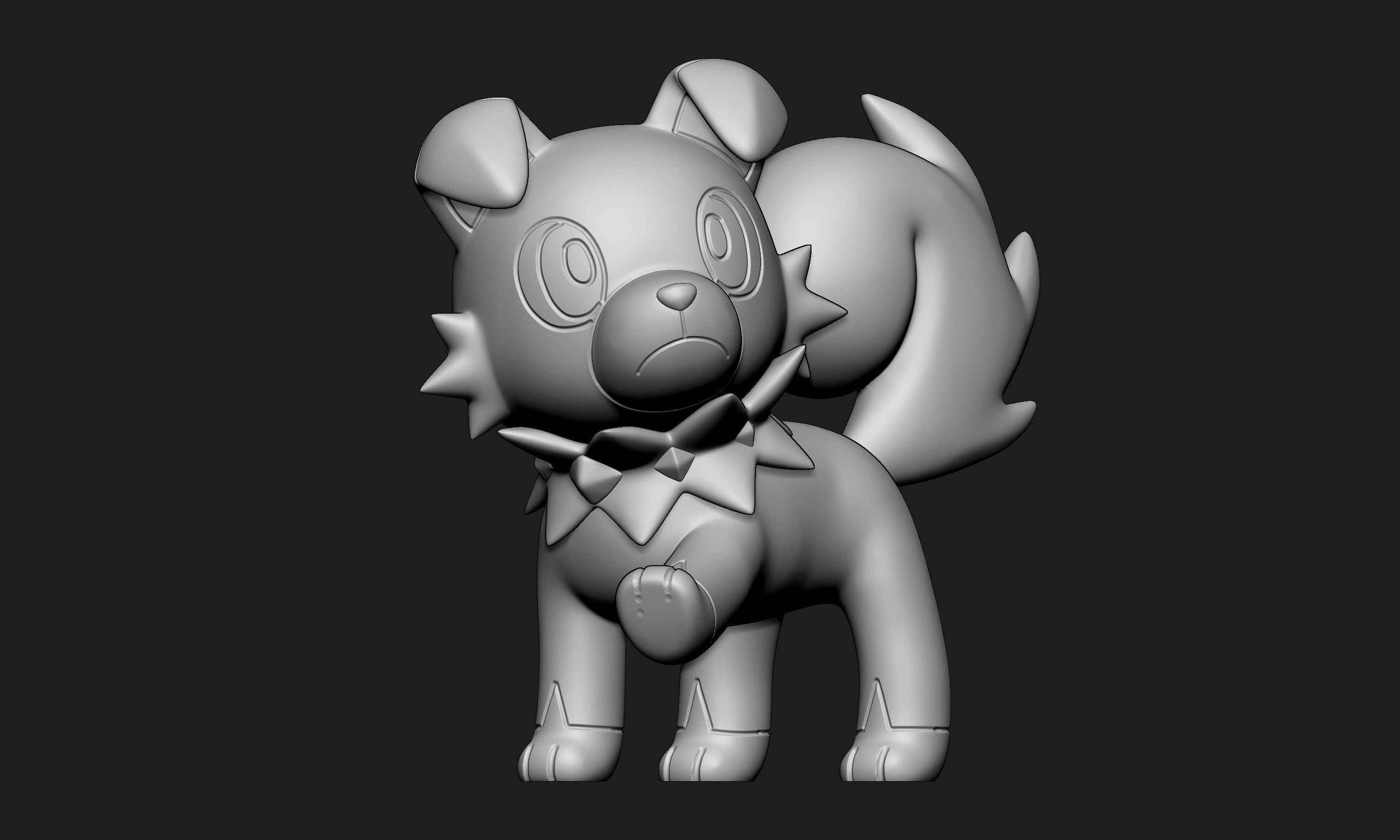 Pokemon - Rockruff with 2 poses 3D model 3D printable | CGTrader