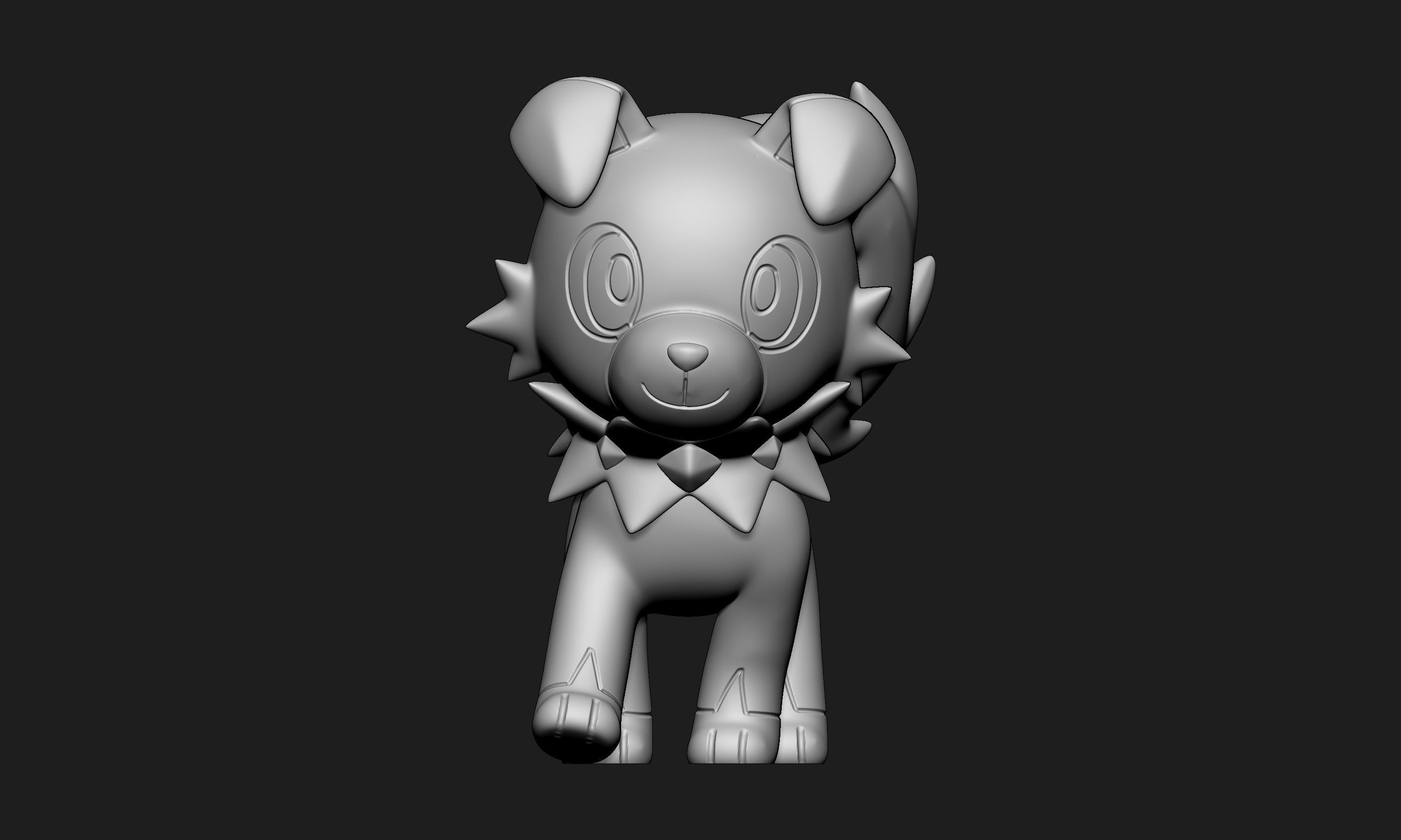 Pokemon - Rockruff with 2 poses 3D model 3D printable | CGTrader