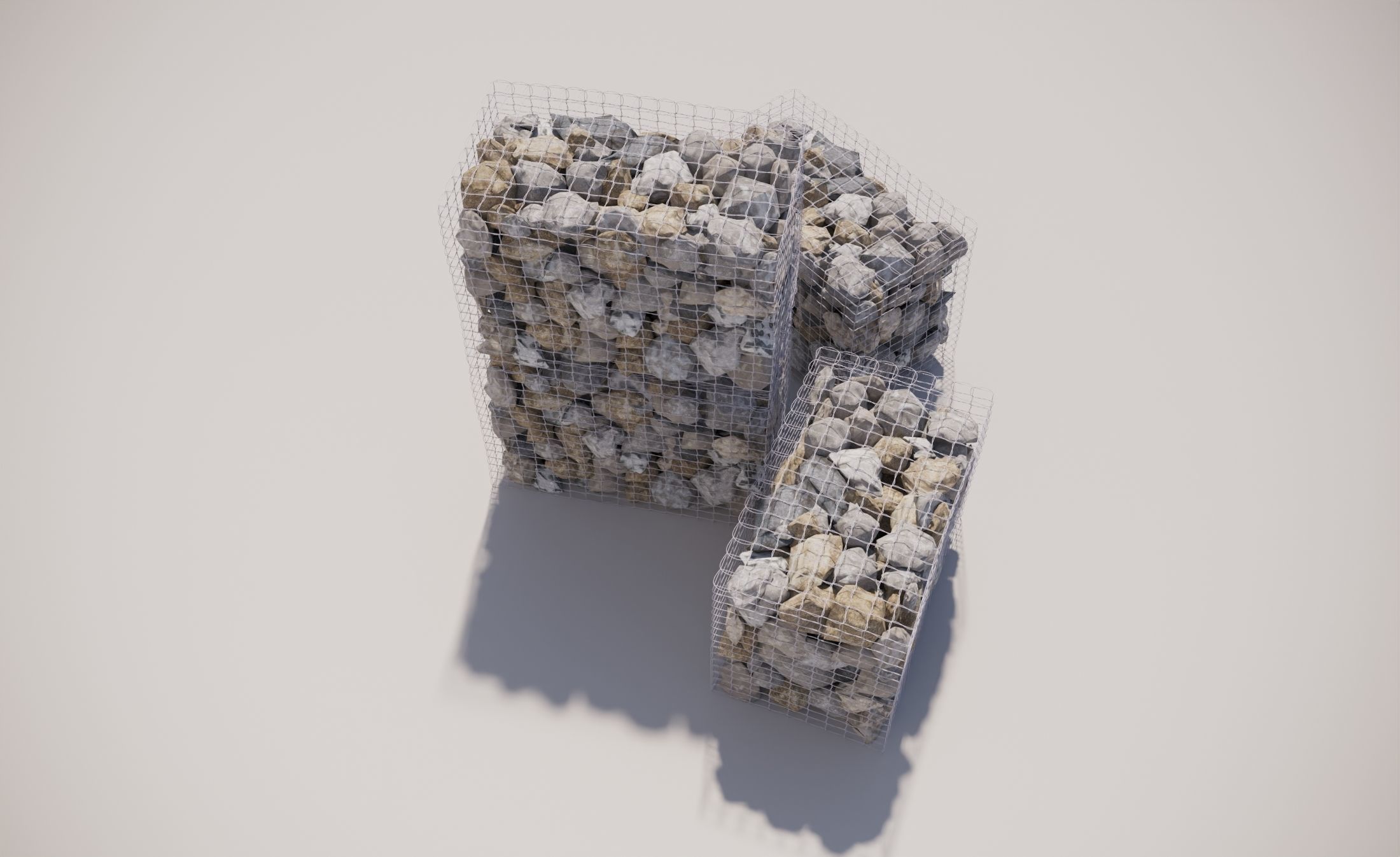 GABION STONE WALL 3D model | CGTrader