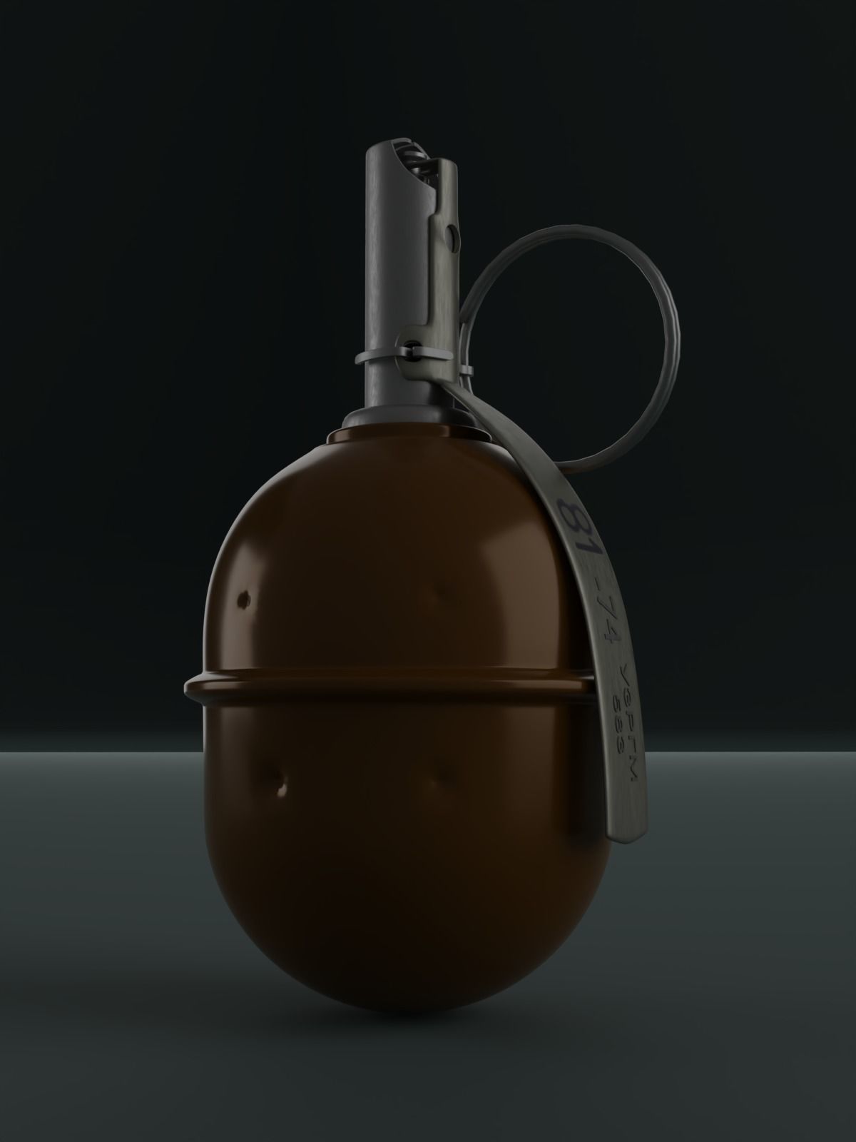 RGD-5 soviet hand grenade free 3D model | CGTrader