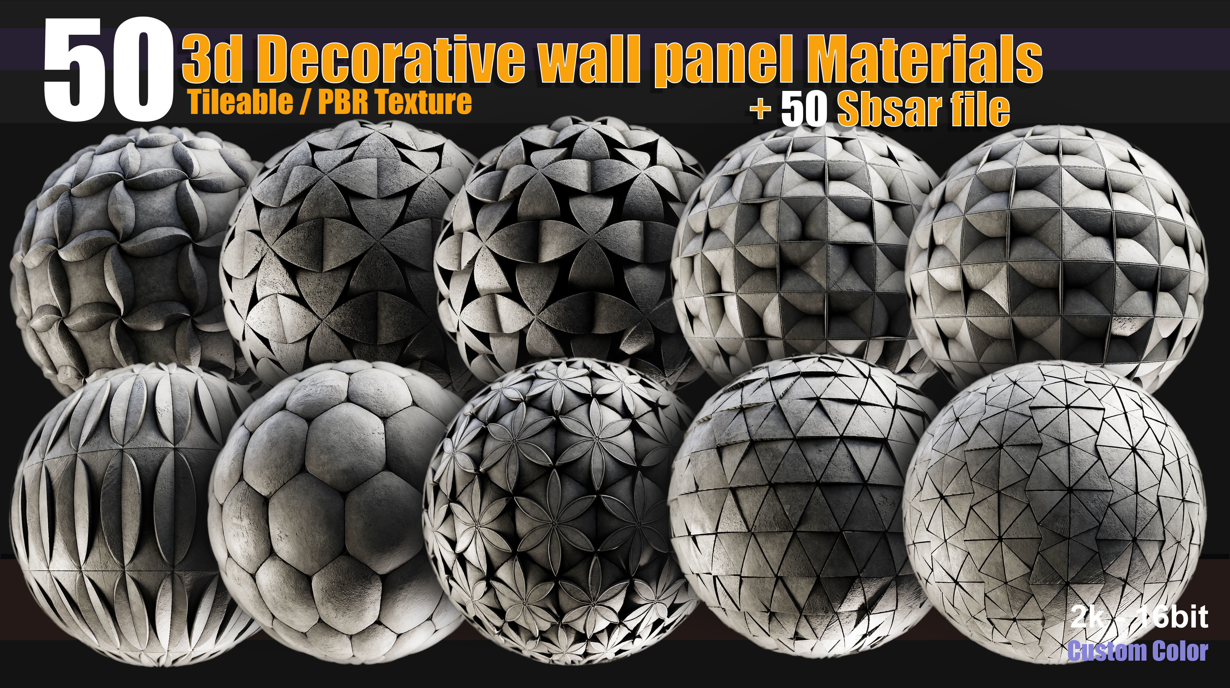 50 3d Decorative wall panel materials Texture | CGTrader