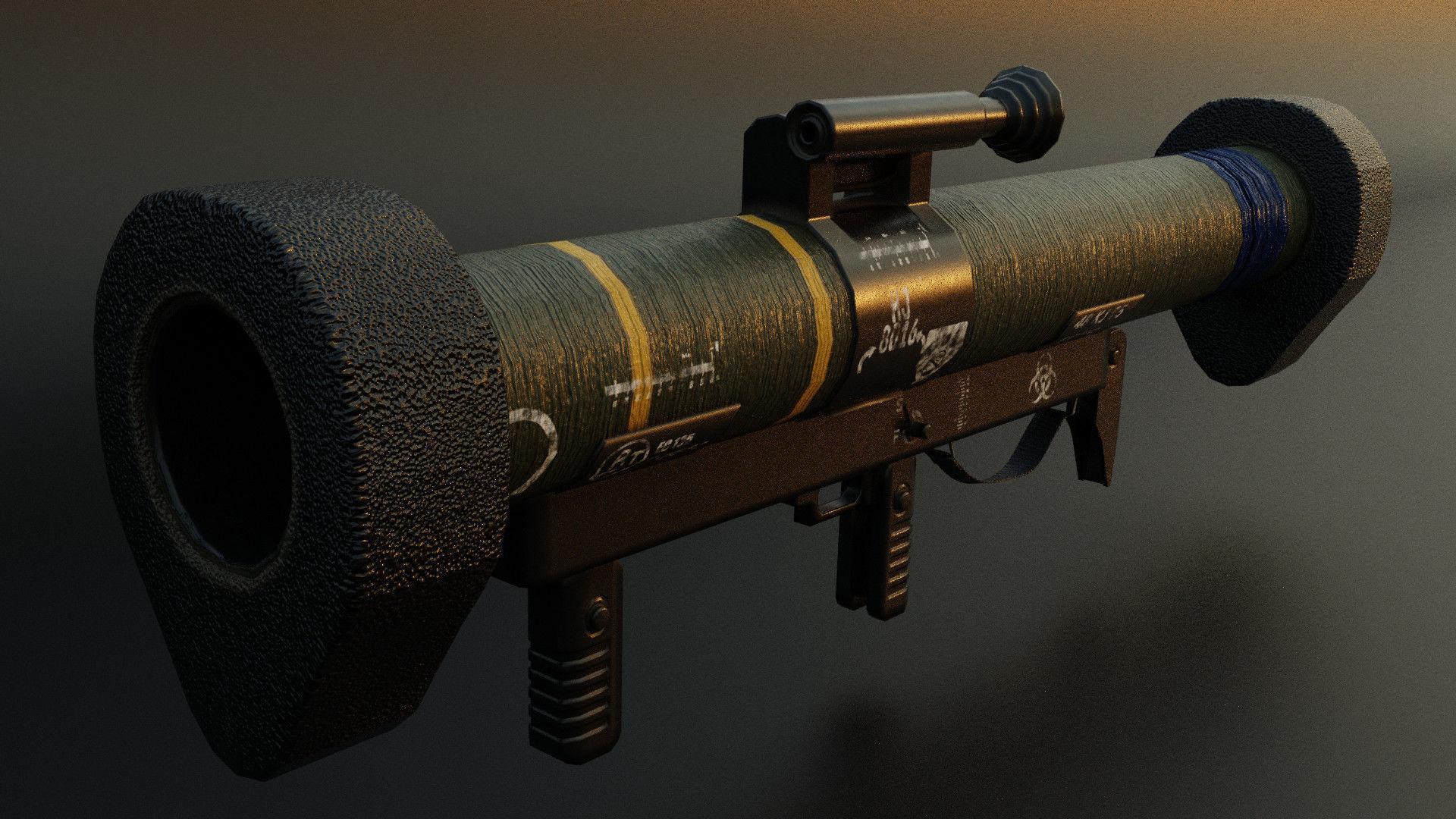 3D model rocket launcher VR / AR / low-poly | CGTrader