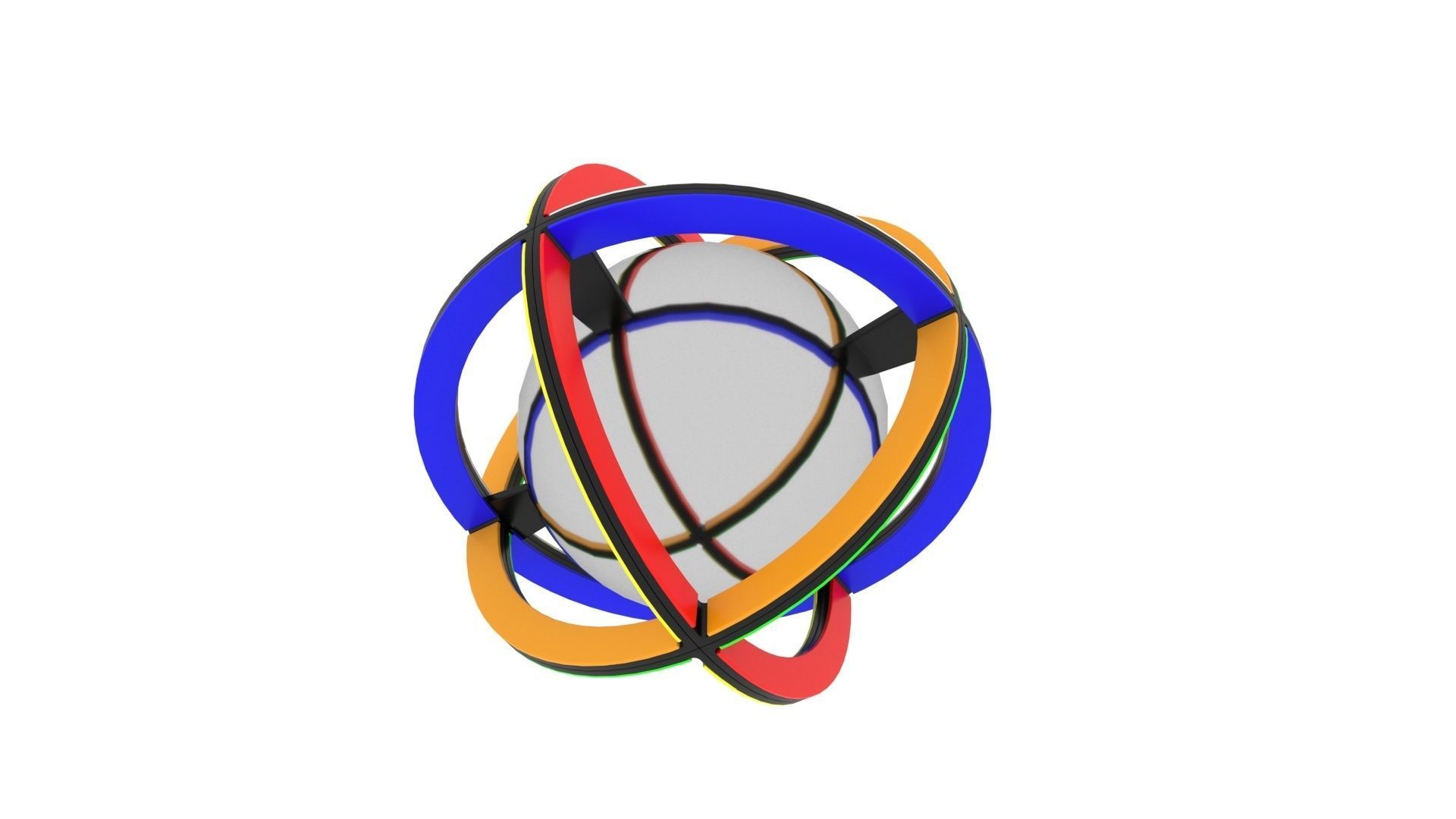 Orbit Cube 3D model | CGTrader