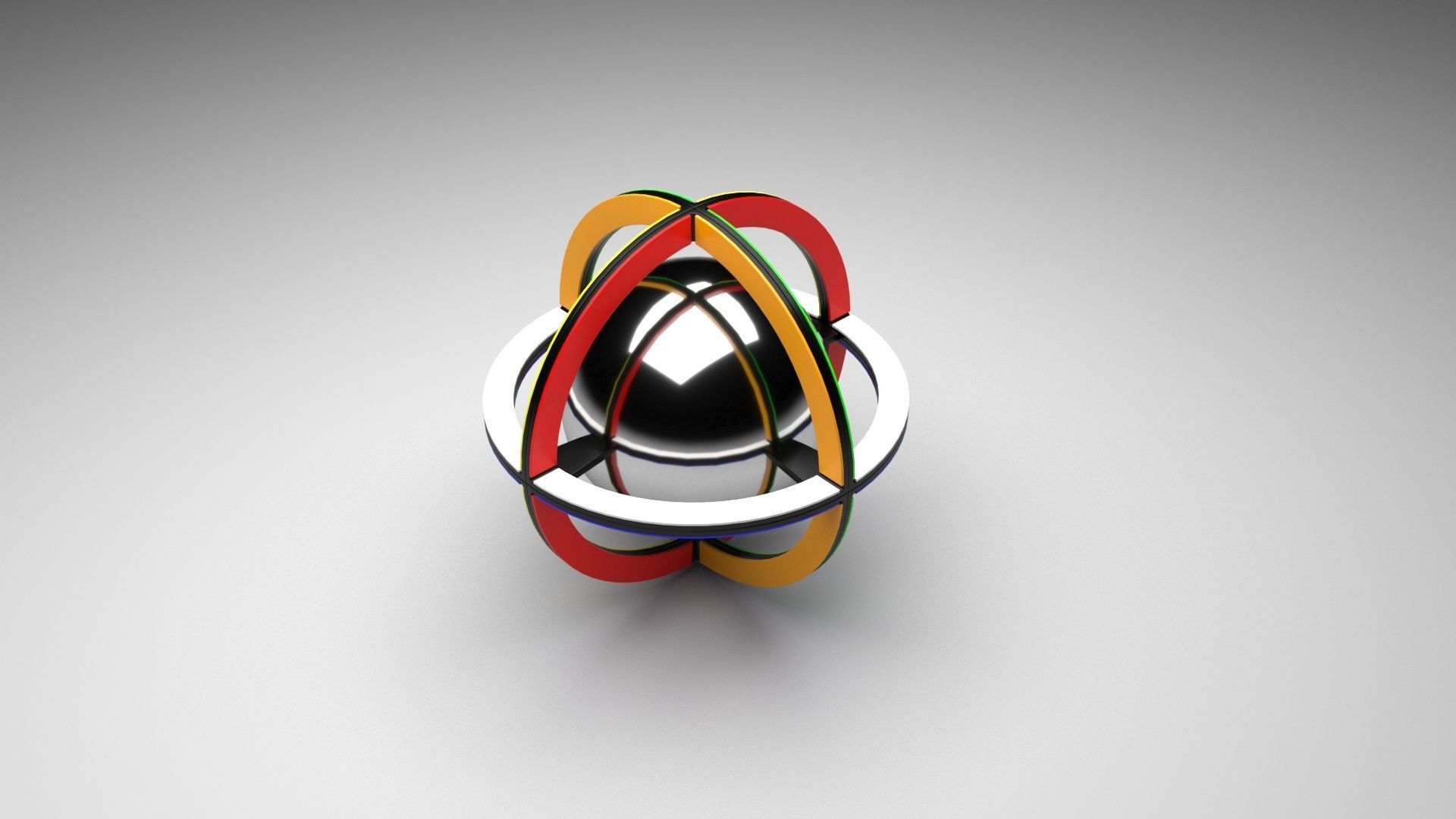 Orbit Cube 3D model | CGTrader