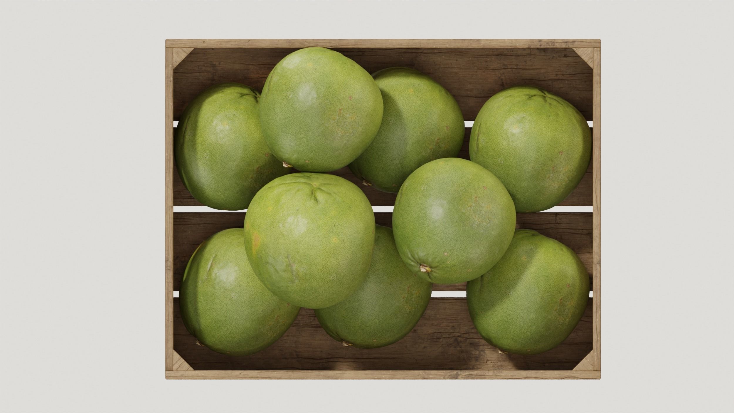 Pomelo crates 3D model | CGTrader
