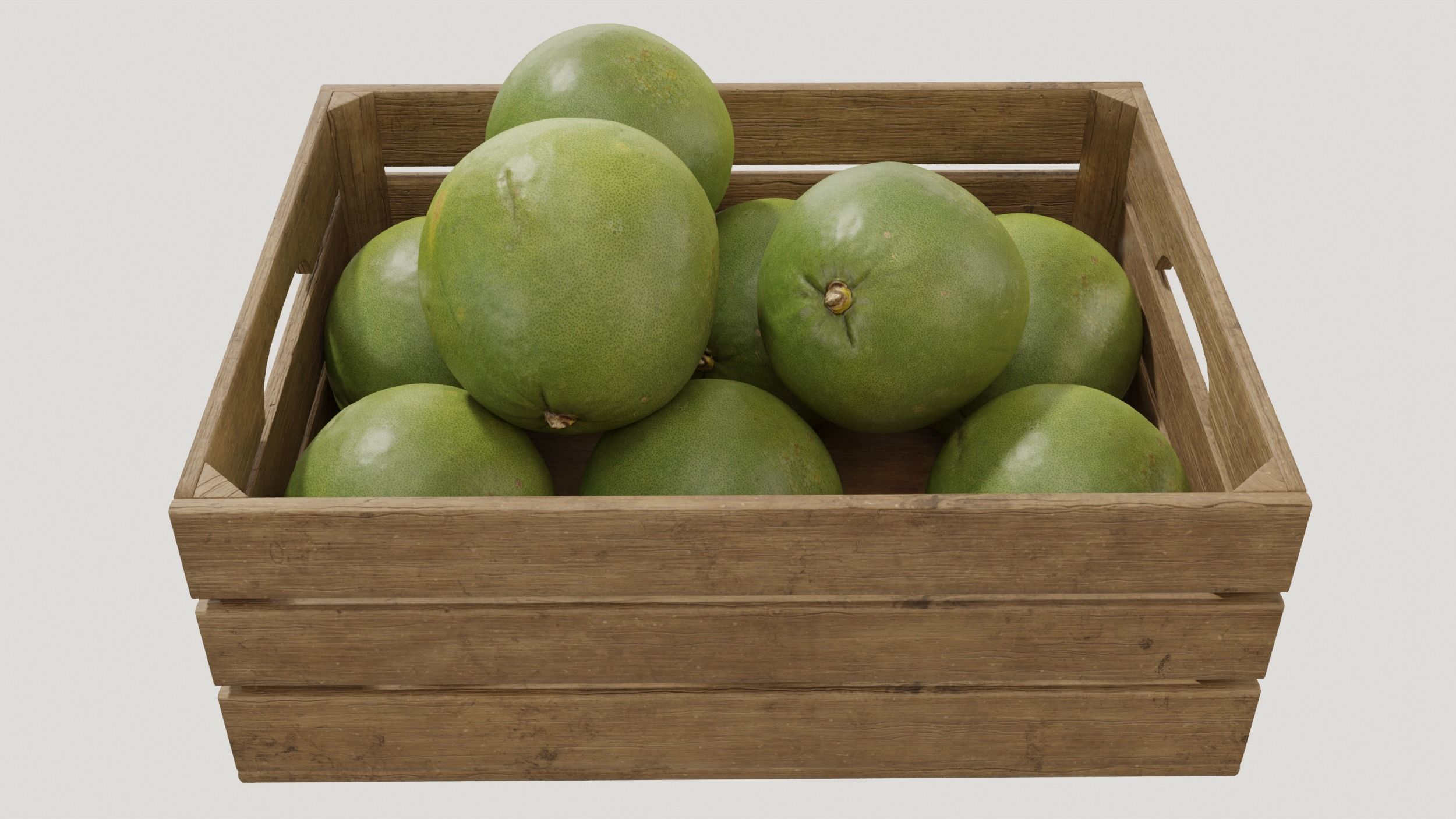 Pomelo crates 3D model | CGTrader