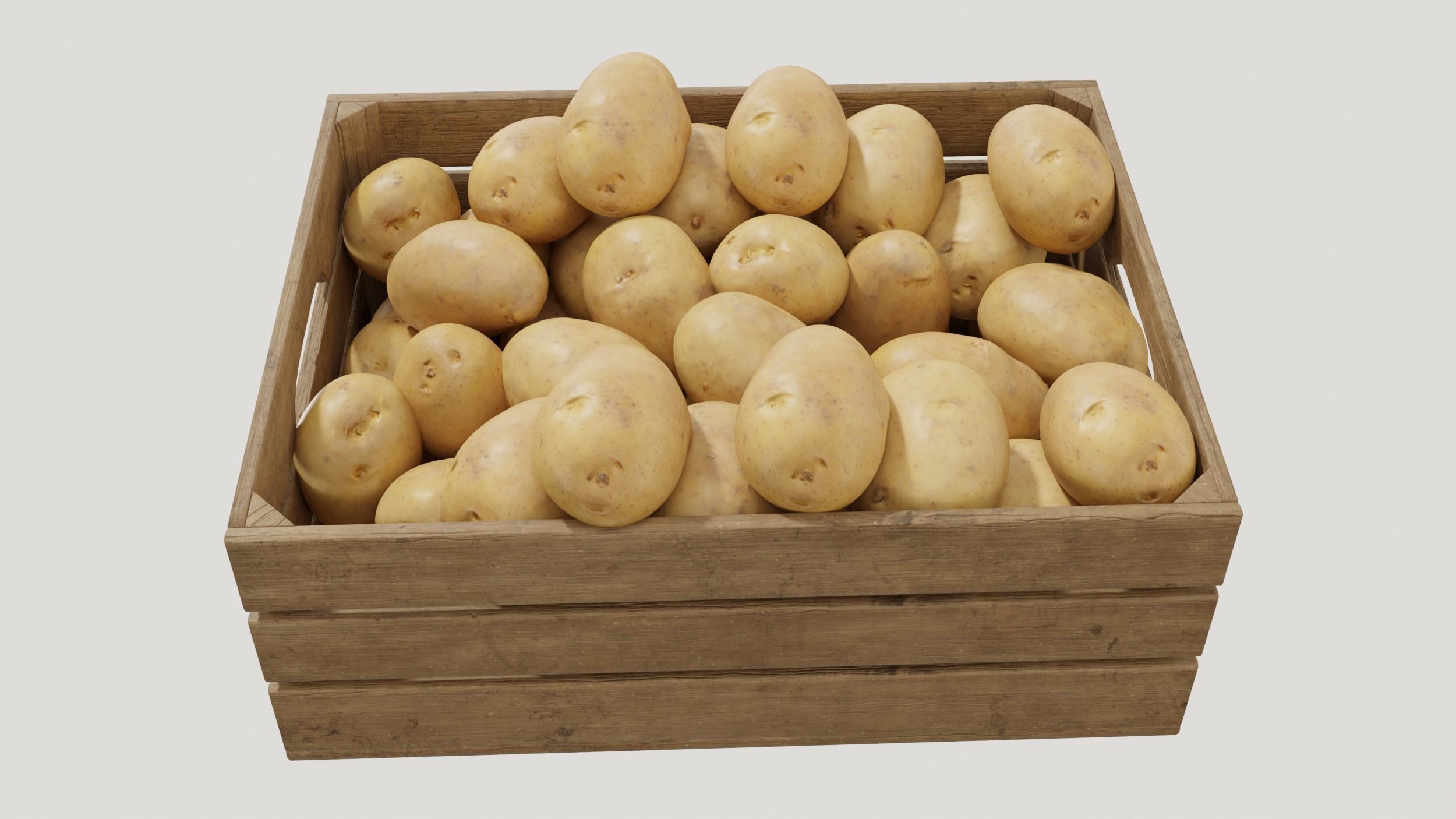potato crates 3D model | CGTrader