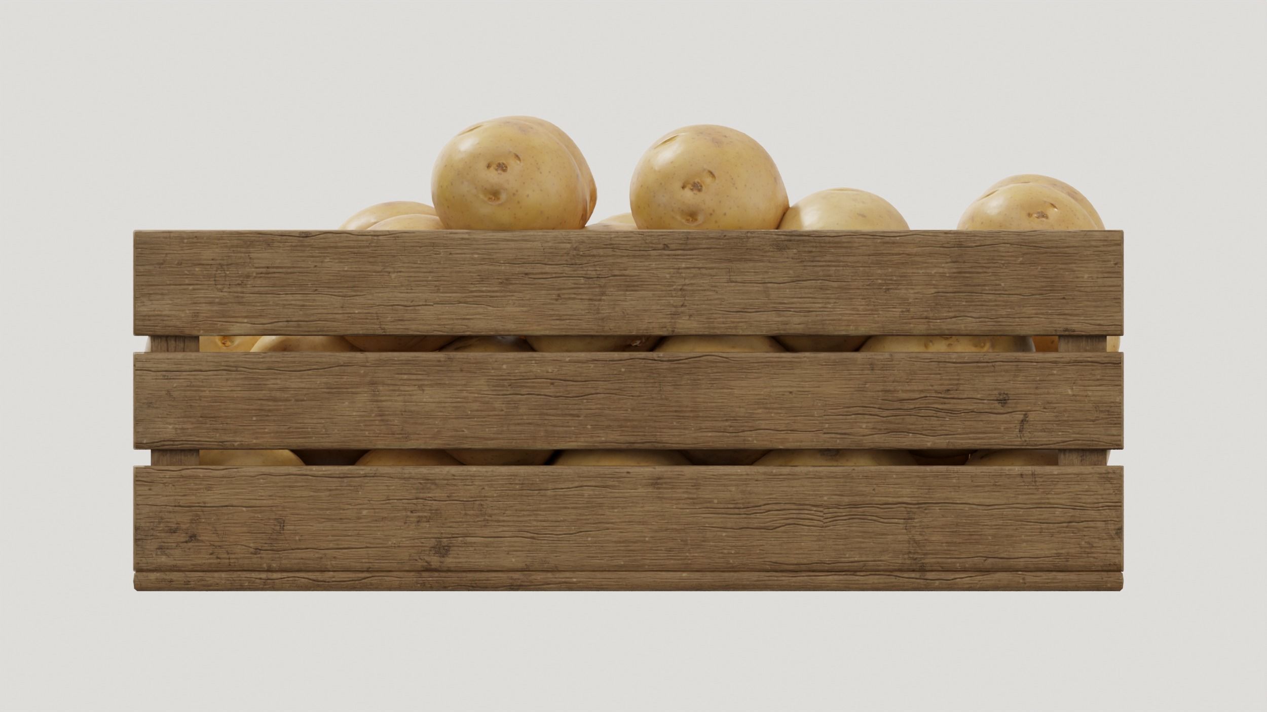 potato crates 3D model | CGTrader