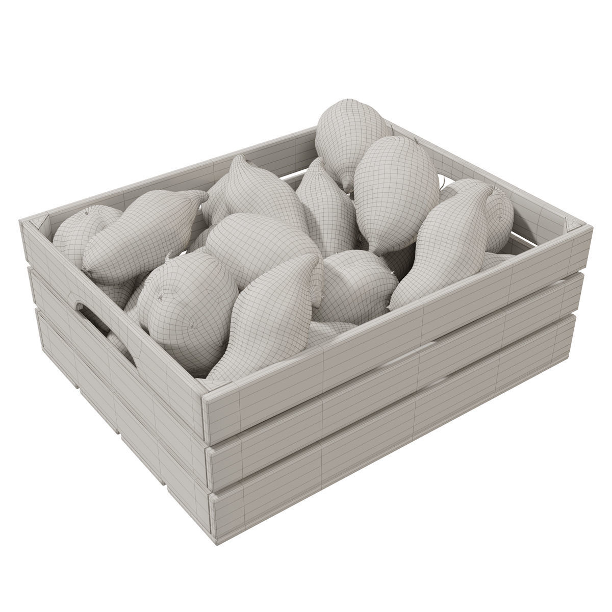 sweet potato crates 3D model | CGTrader