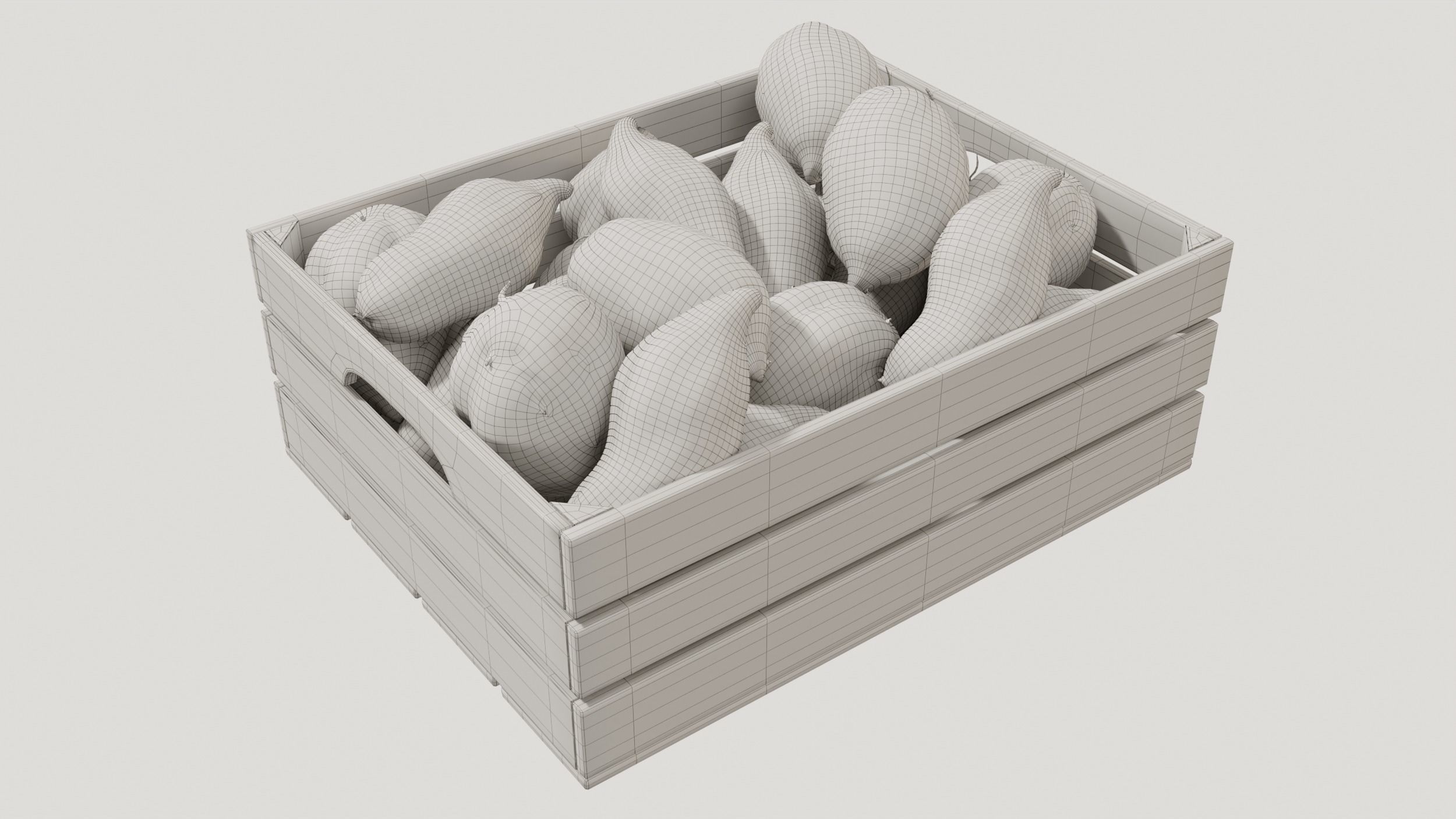 sweet potato crates 3D model | CGTrader