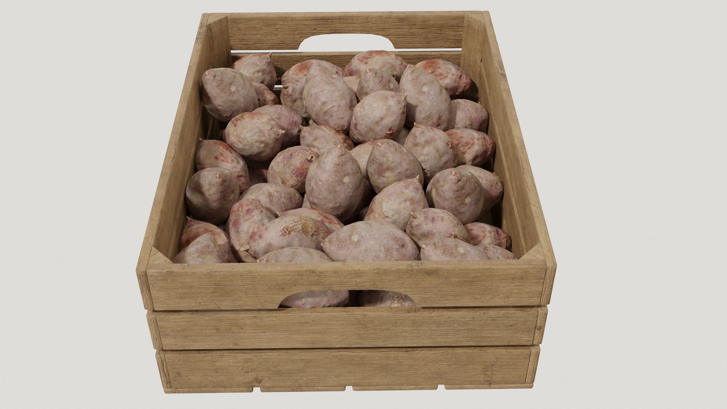 sweet potato crates 02 3D model | CGTrader