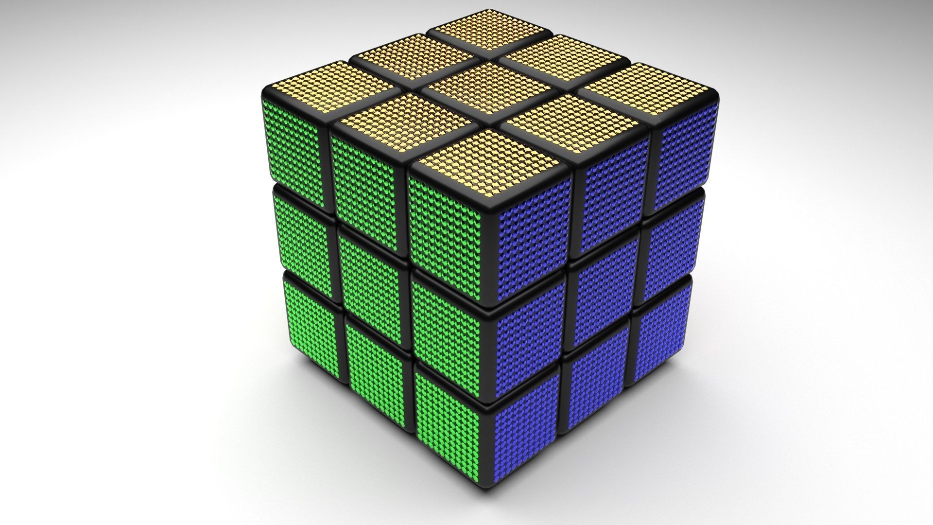 Crystal Rubiks Cube 3D model | CGTrader