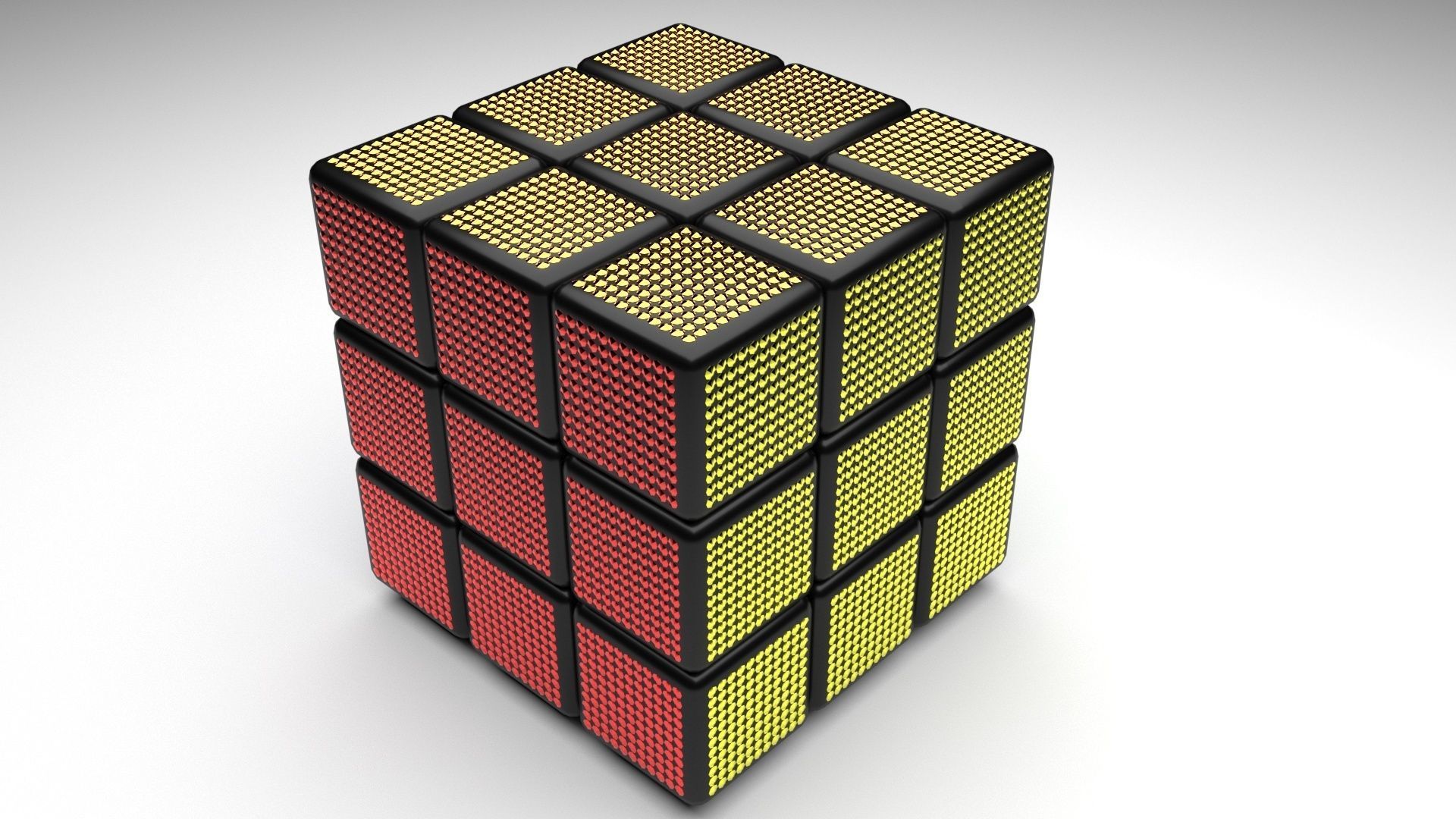 Crystal Rubiks Cube 3D model | CGTrader