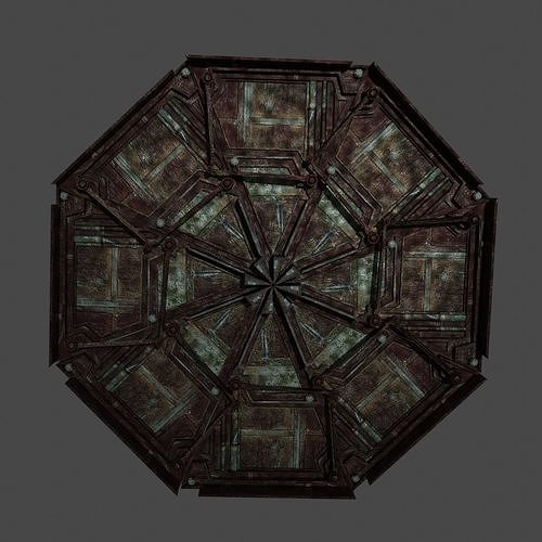 Iris Door 3D model animated rigged | CGTrader