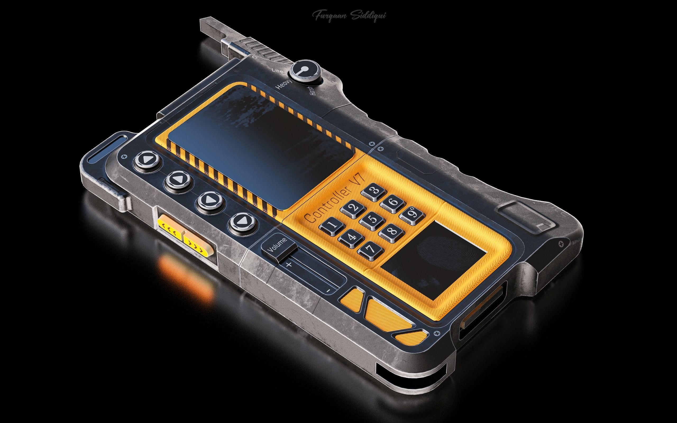 3D model Sci-Fi Controller V7 VR / AR / low-poly | CGTrader