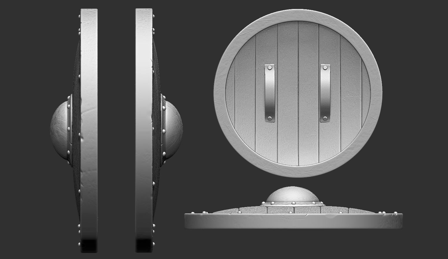 Viking Shield 3D model 3D printable | CGTrader